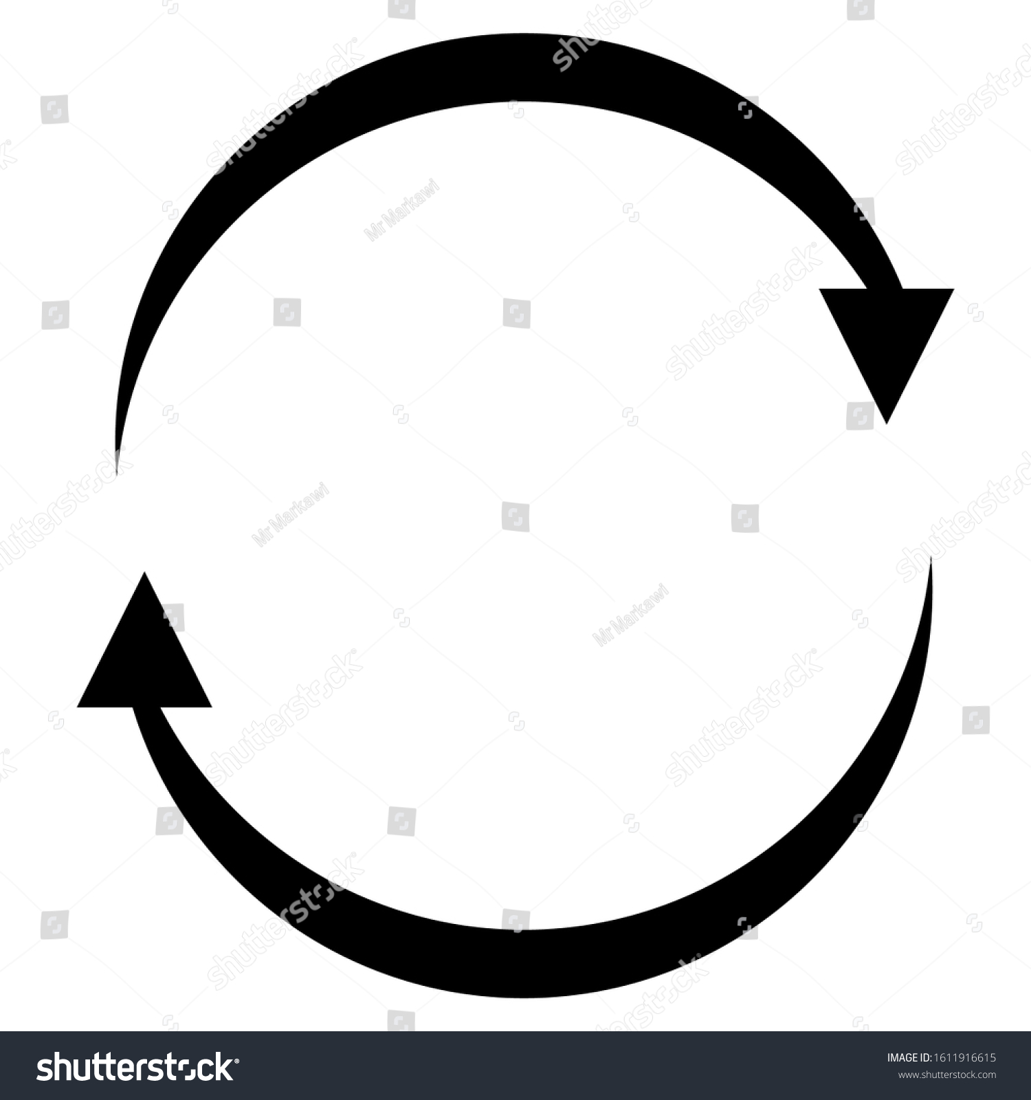 Rotation Arrow Icon Vector Illustration Stock Vector (Royalty Free ...