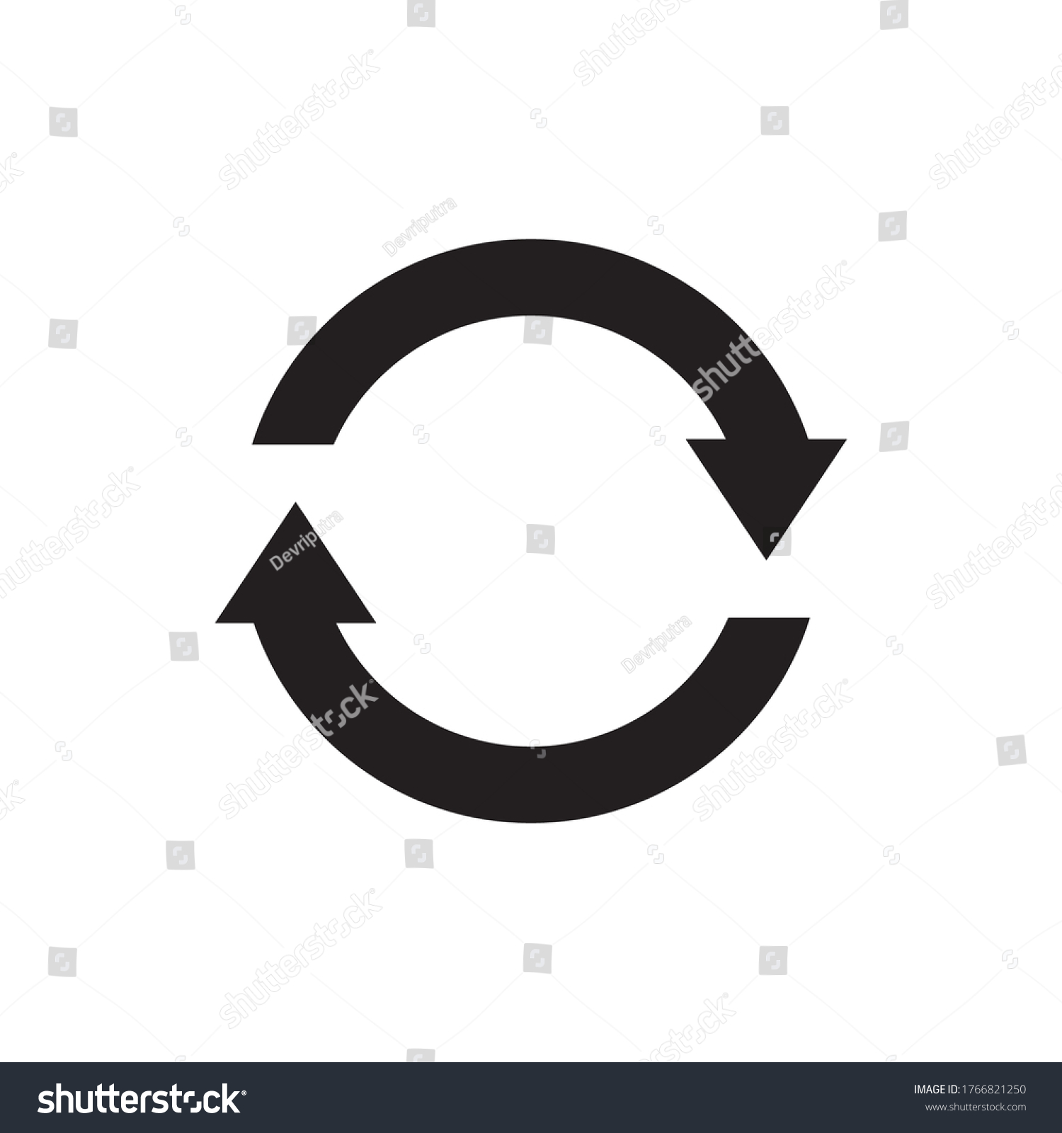 Rotation Arrow Icon Vector Illustration Stock Vector (Royalty Free ...