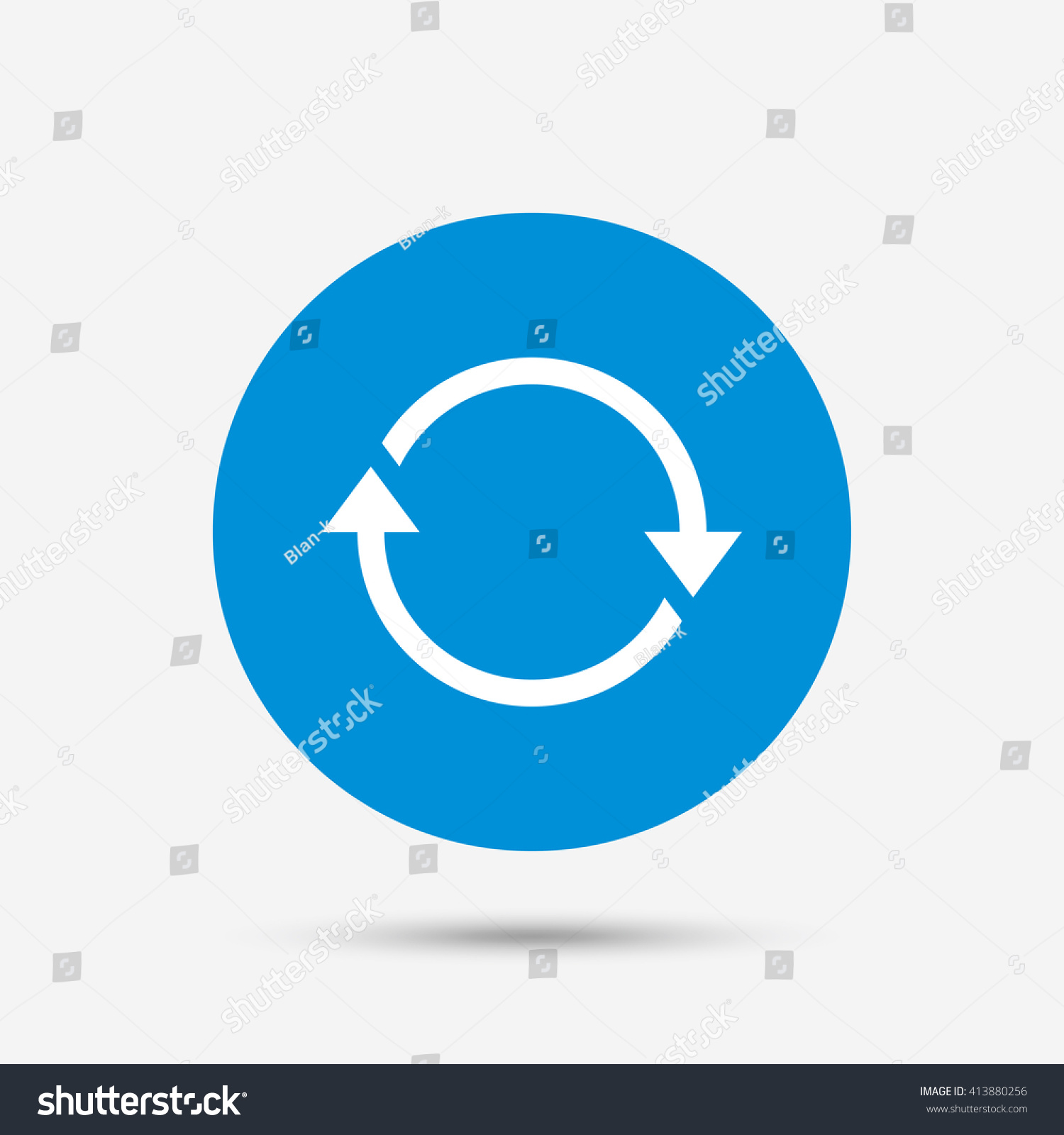 Rotation Icon Repeat Symbol Refresh Sign Stock Vector (Royalty Free ...