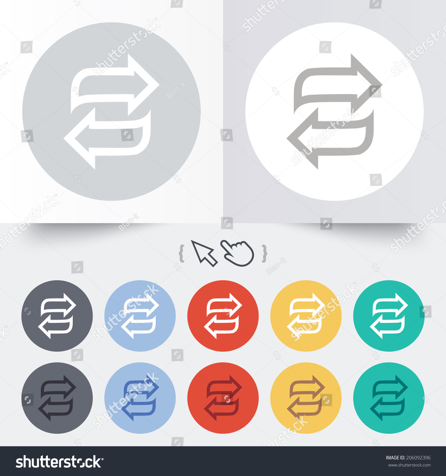 Rotation Icon Repeat Symbol Refresh Sign Stock Vector (Royalty Free ...
