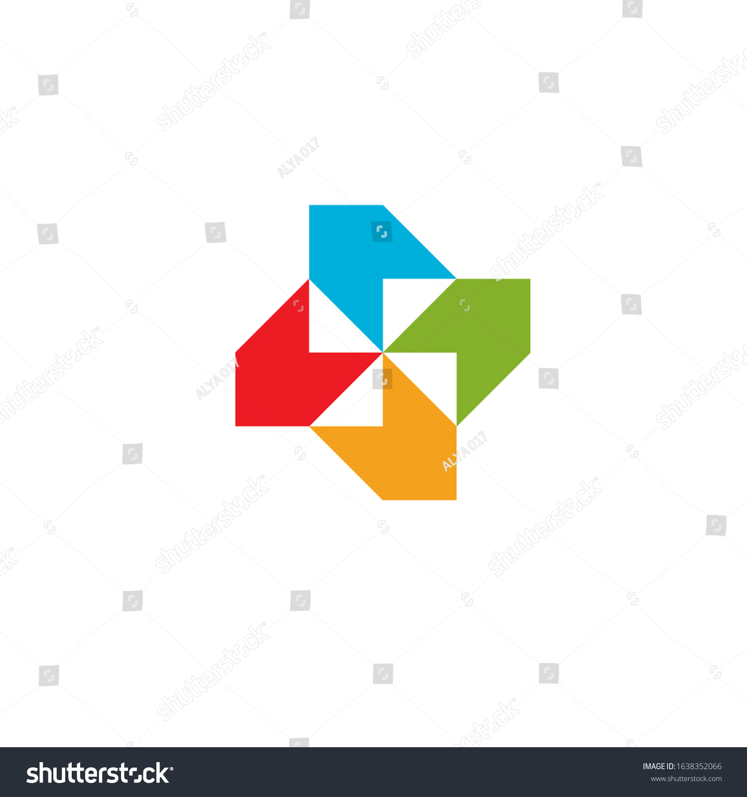 Rotation Logo Design Simple Modern Stock Vector (Royalty Free ...