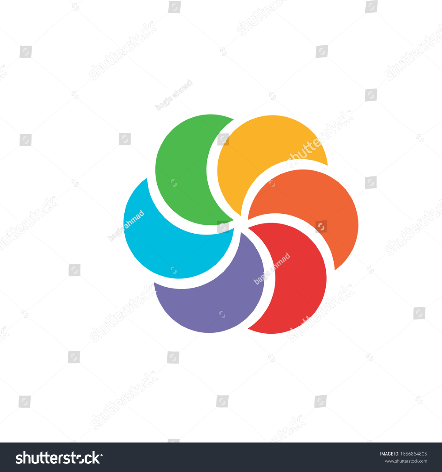 Rotation Logo Vector Modern Template Stock Vector (Royalty Free) 1656864805
