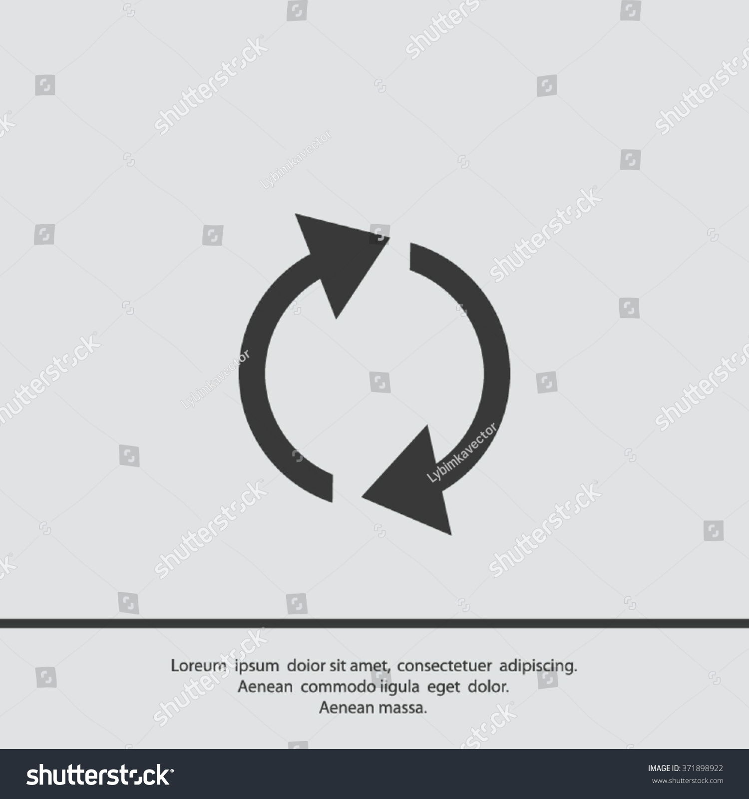 Rotation Pictogram Stock Vector (Royalty Free) 371898922 | Shutterstock