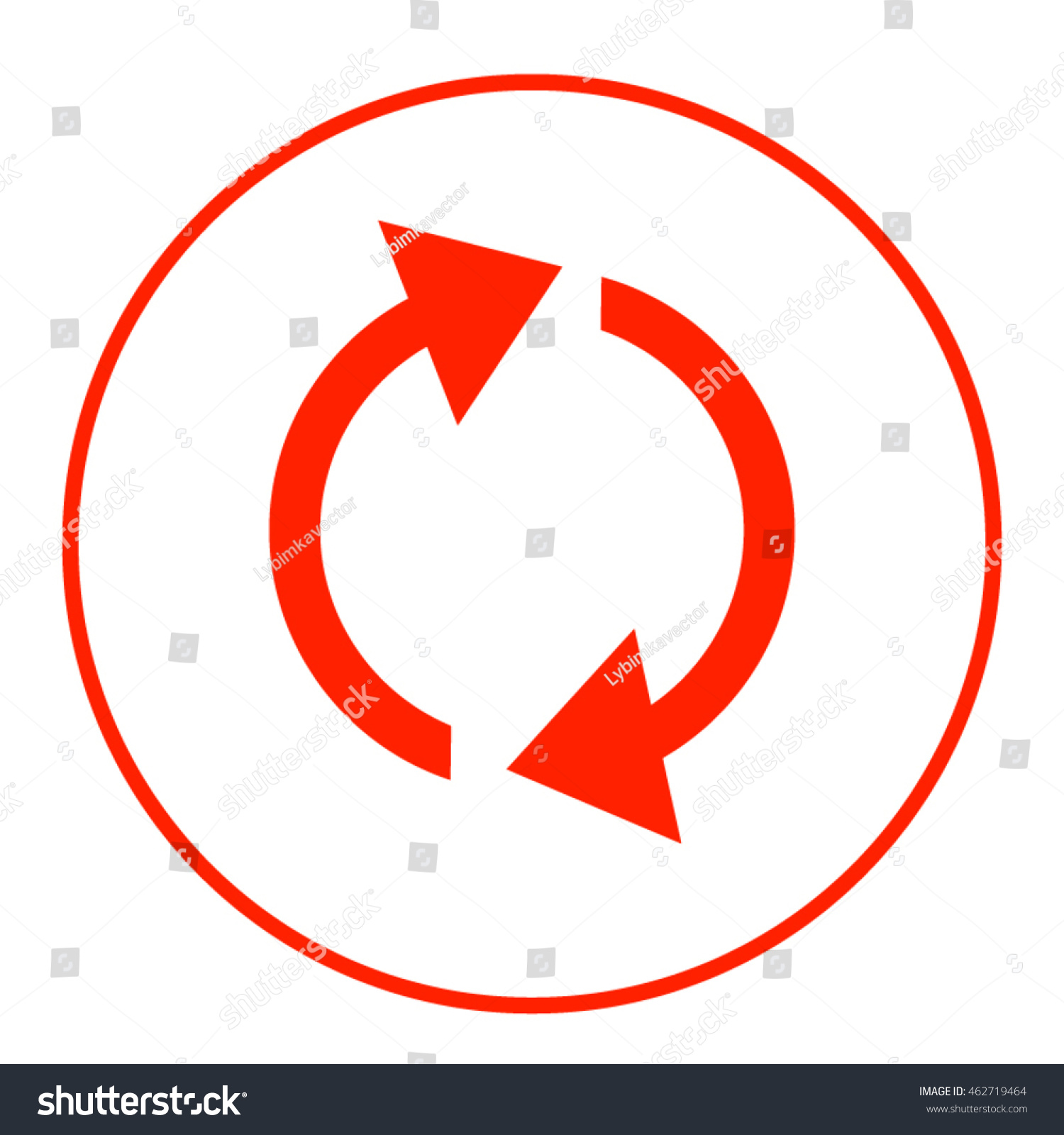 Rotation Pictogram Stock Vector (Royalty Free) 462719464 | Shutterstock