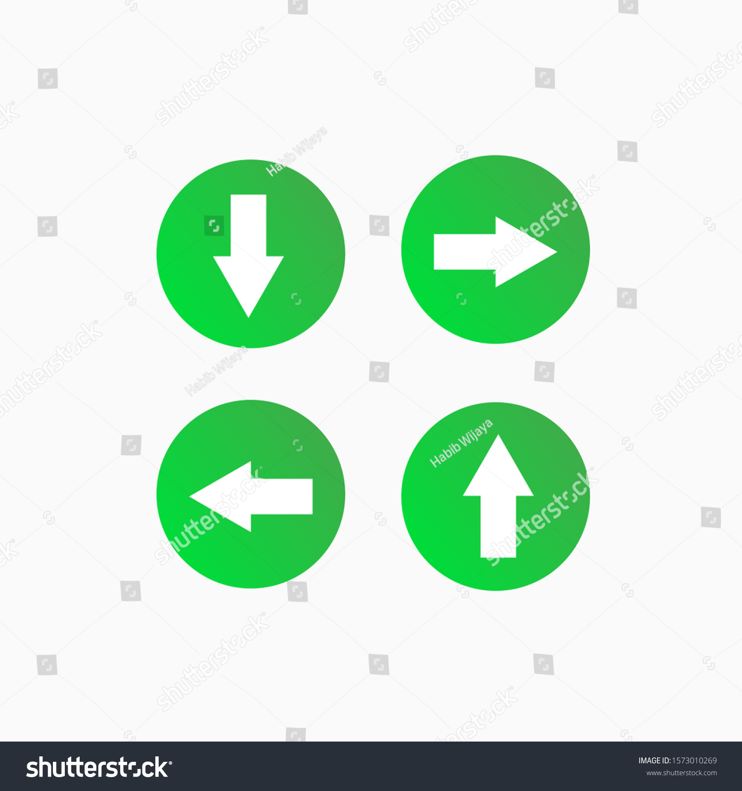 Round Arrow Symbol Design Simple Stock Vector (Royalty Free) 1573010269 ...