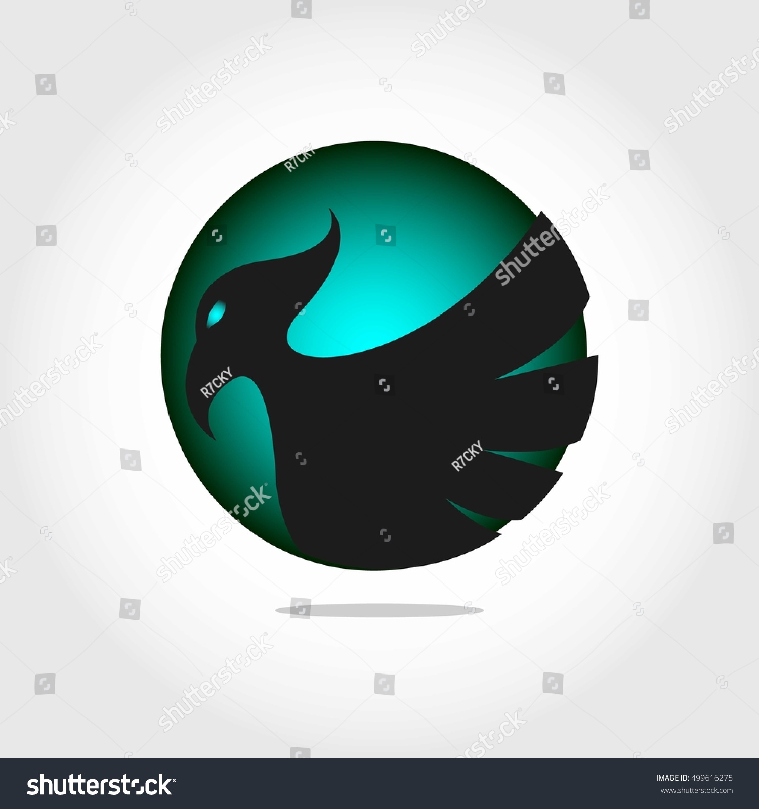 Round Ball Bird Logo Stock Vector (Royalty Free) 499616275 | Shutterstock