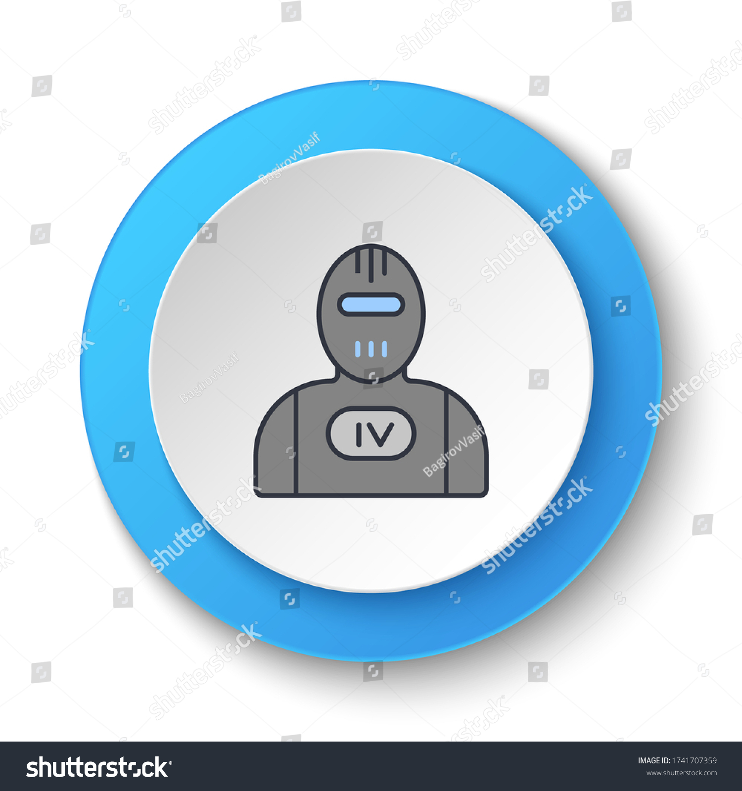Round Button Web Icon Gps Smart Stock Vector (Royalty Free) 1741707359 ...