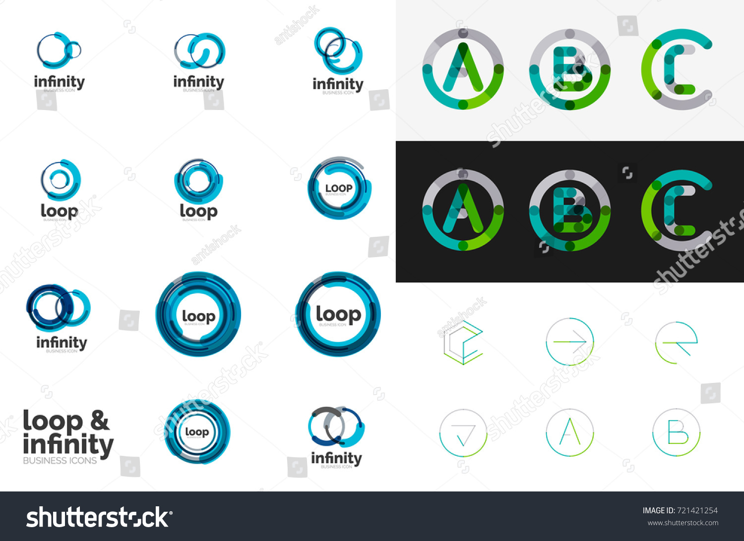 Round Circle Business Logos Vector Illustration: vetor stock (livre de ...