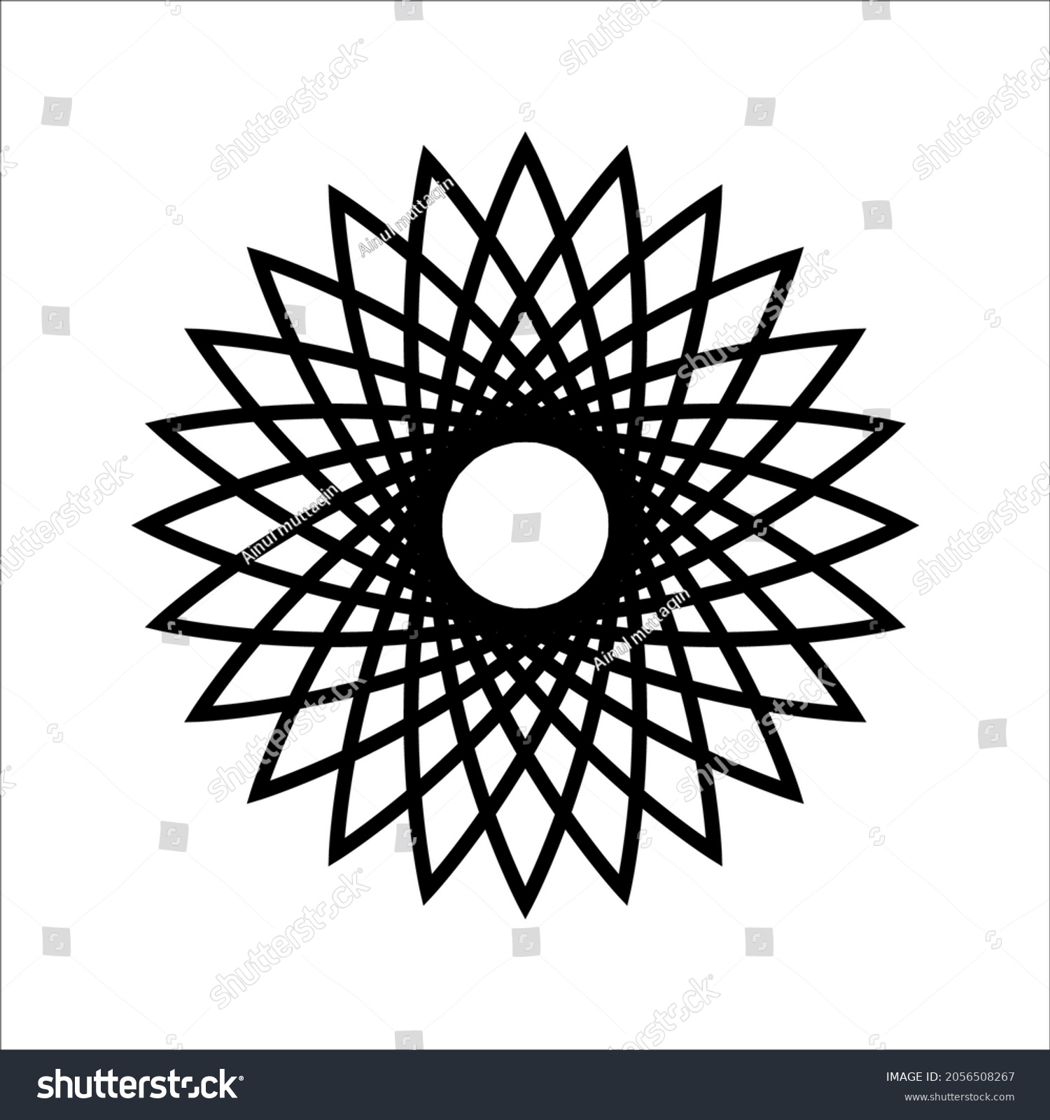 Round Circle Frame Icon On White Stock Vector (Royalty Free) 2056508267 ...