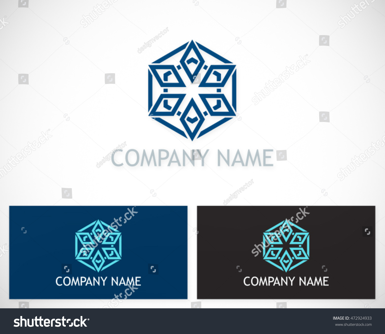 Round Circle Shape Geometry Logo Stock Vector (Royalty Free) 472924933 ...