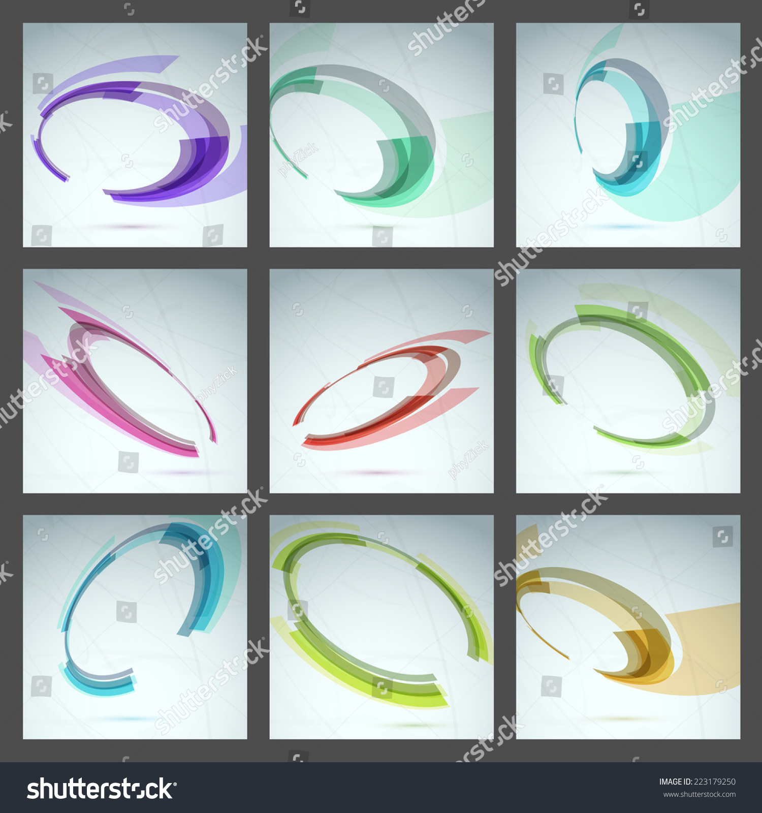 Round Circle Spin Element Fly Abstract Stock Vector (Royalty Free ...