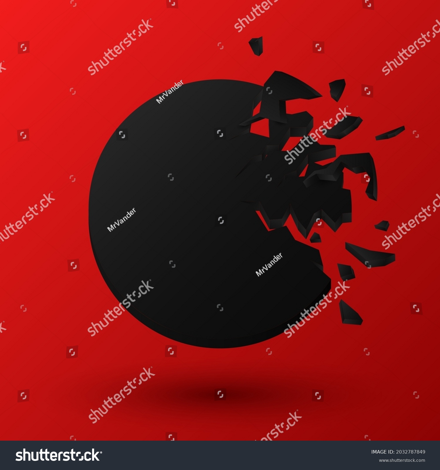 Round Explosion Banners Abstract Black Explosion Stock Vector (Royalty ...