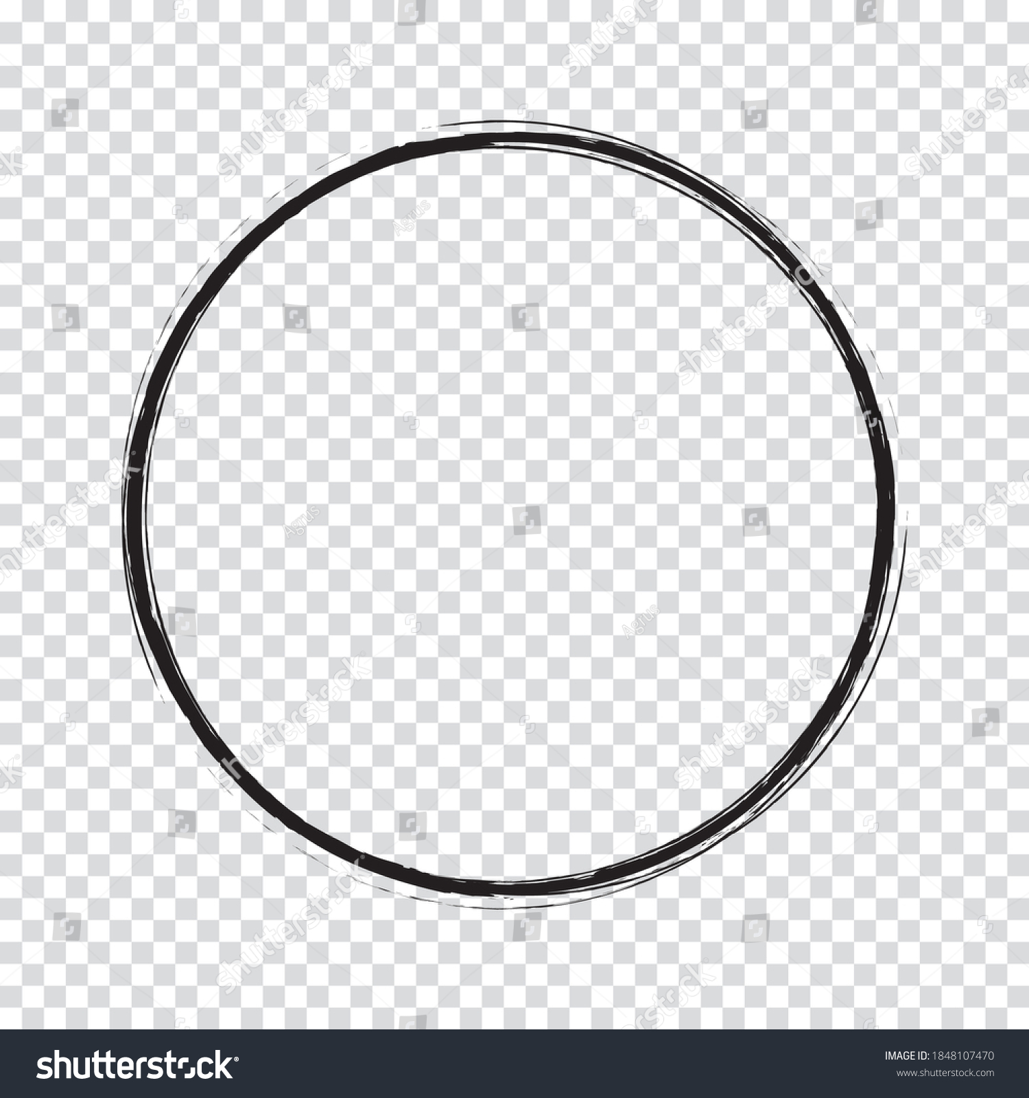 Round Frame Banner On Transparent Background Stock Vector (Royalty Free ...