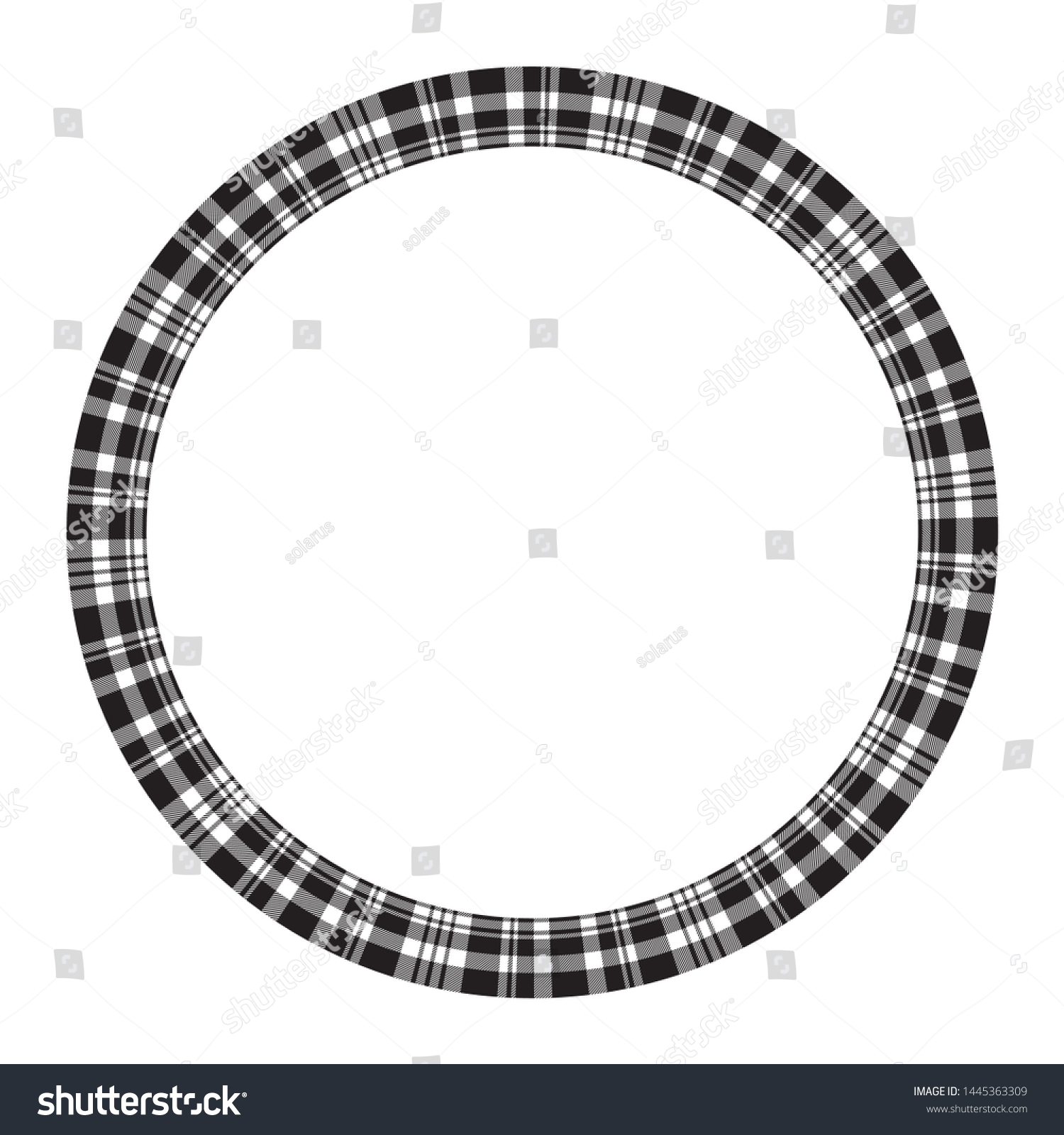 Round Frame Vector Vintage Pattern Design Stock Vector (Royalty Free ...