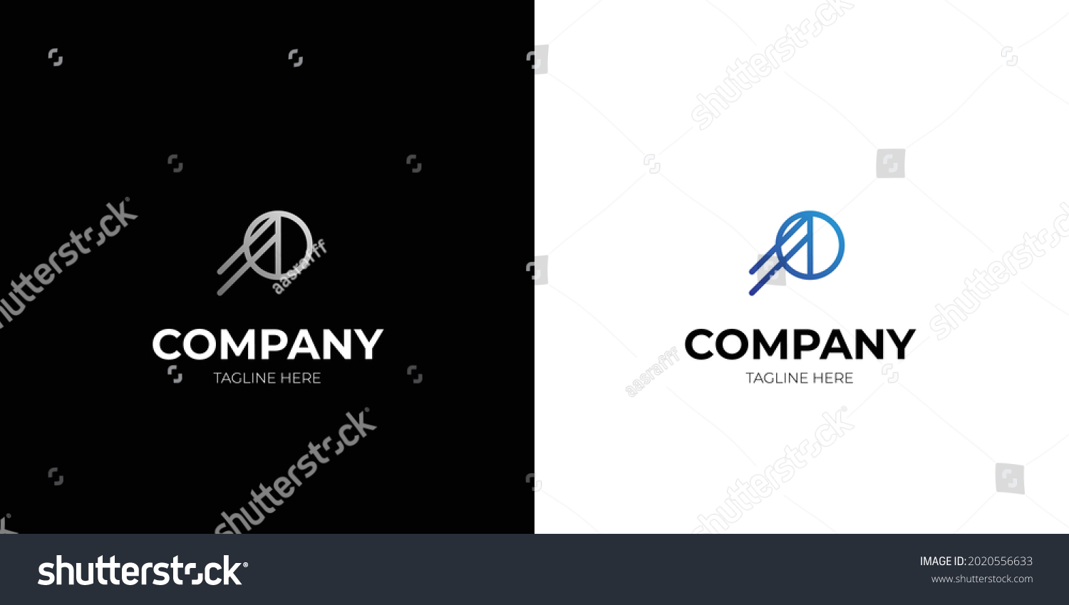Round Line Logo Template Design Stock Vector (Royalty Free) 2020556633 ...