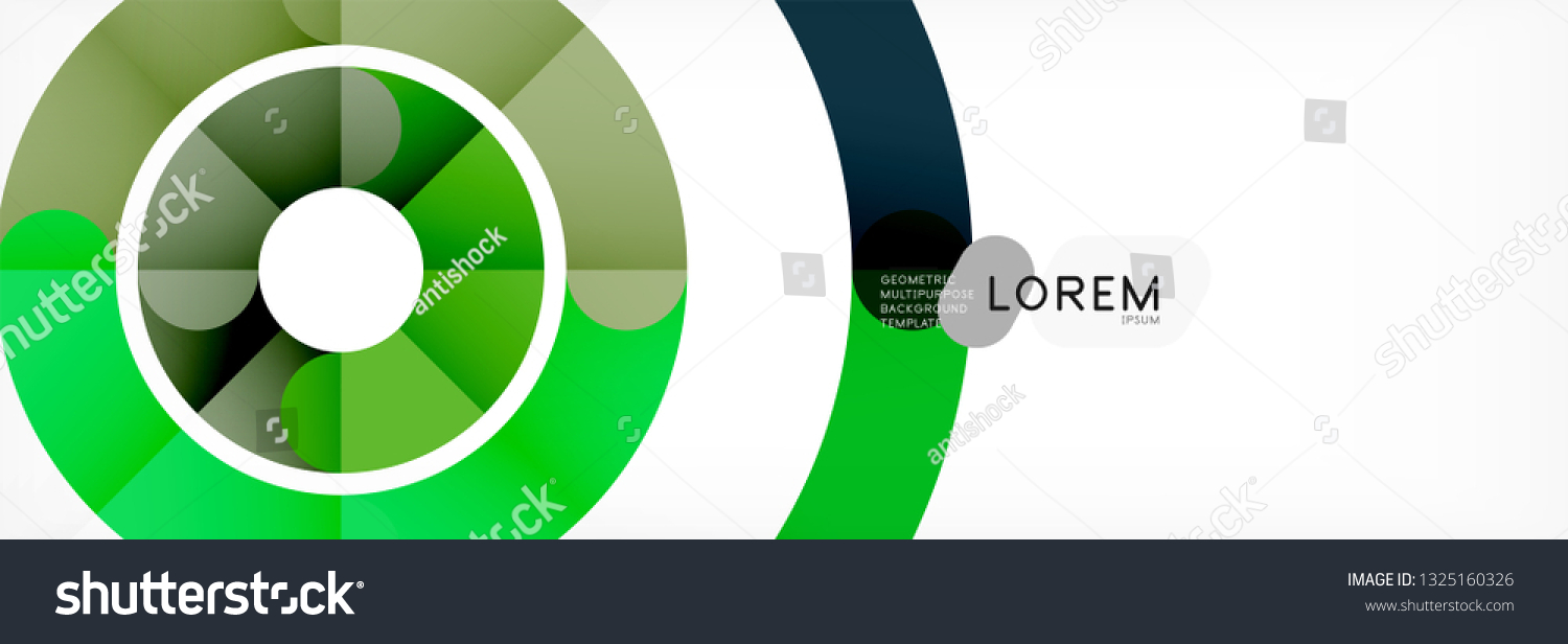 Round Linear Circle Shapes Background Vector Stock Vector (Royalty Free ...