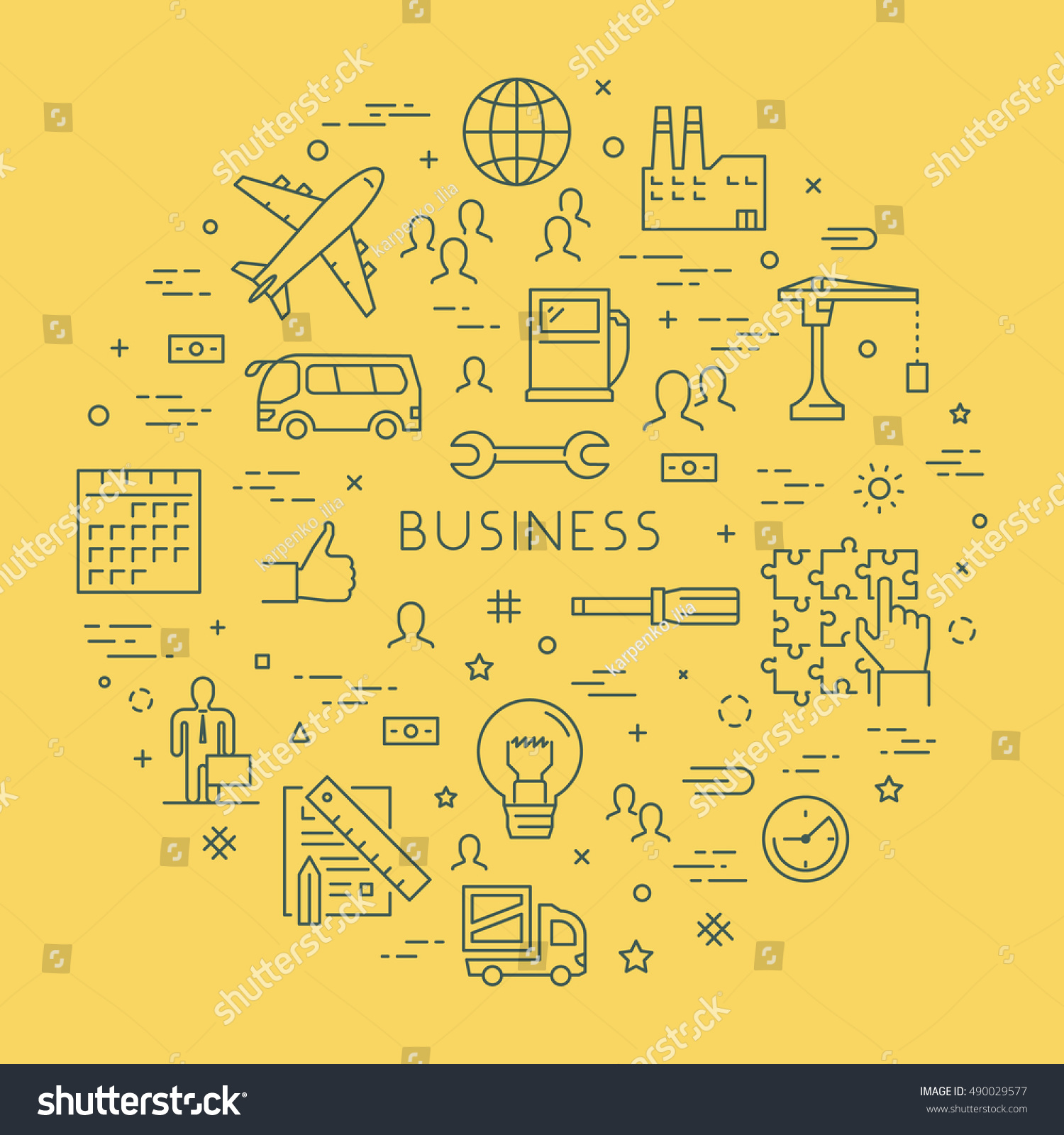 Round Linear Concept Business Vectorl Banner Stock Vector (Royalty Free ... Round Linear Concept Business Vectorl Banner Stock Vector (Royalty Free ...
