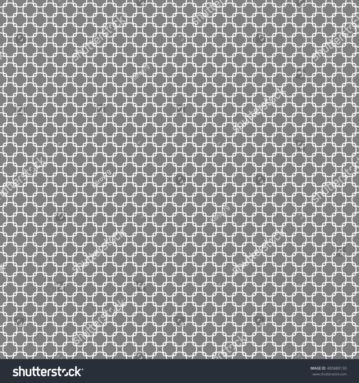 Round Linear Style Links Seamless Pattern Stock Vector (Royalty Free ...