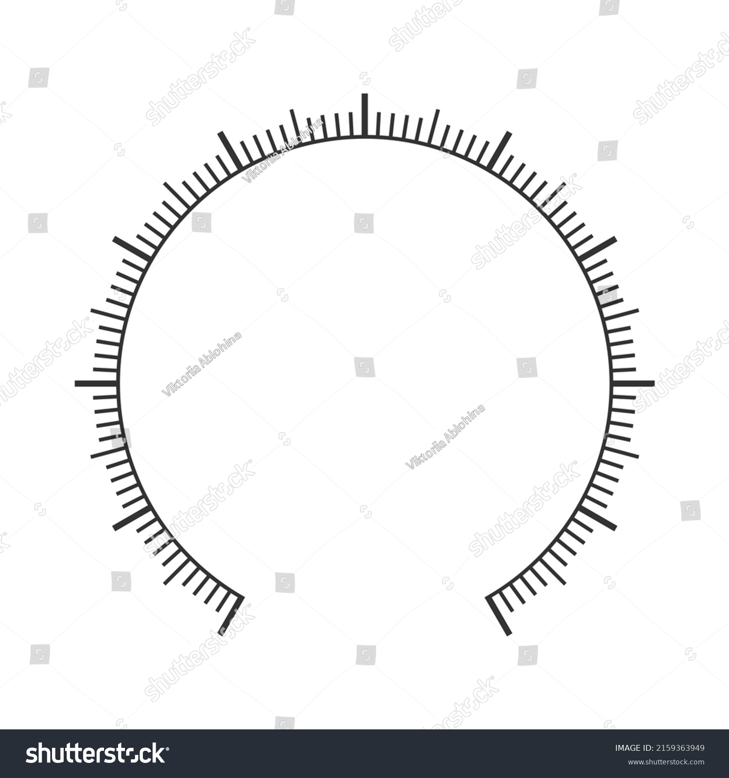 Round Measuring Scale Pressure Meter Manometer Stock Vector (Royalty ...