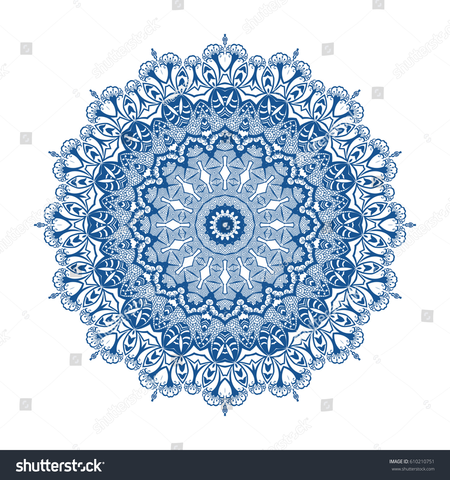 Round Ornament Vector Illustration Stock Vector (Royalty Free ...