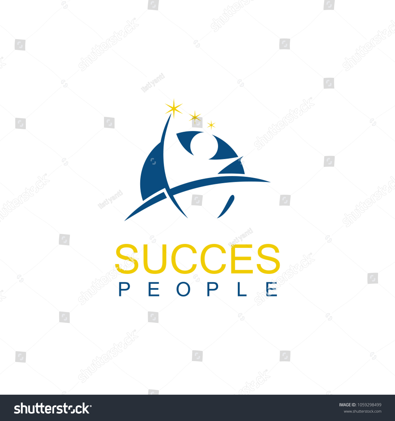 Round People Succes Logo Stock Vector (Royalty Free) 1059298499 ...