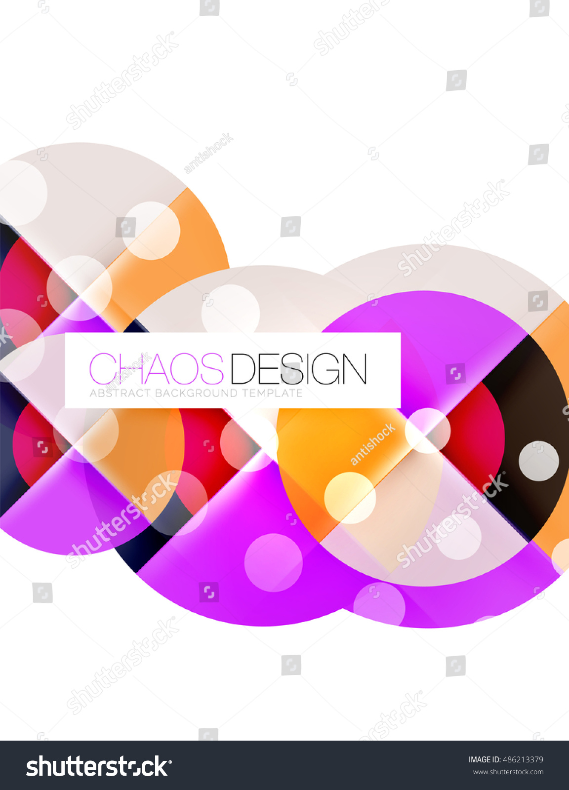 Round Shapes Vector Circle Banner Sample Stock Vector (Royalty Free ...