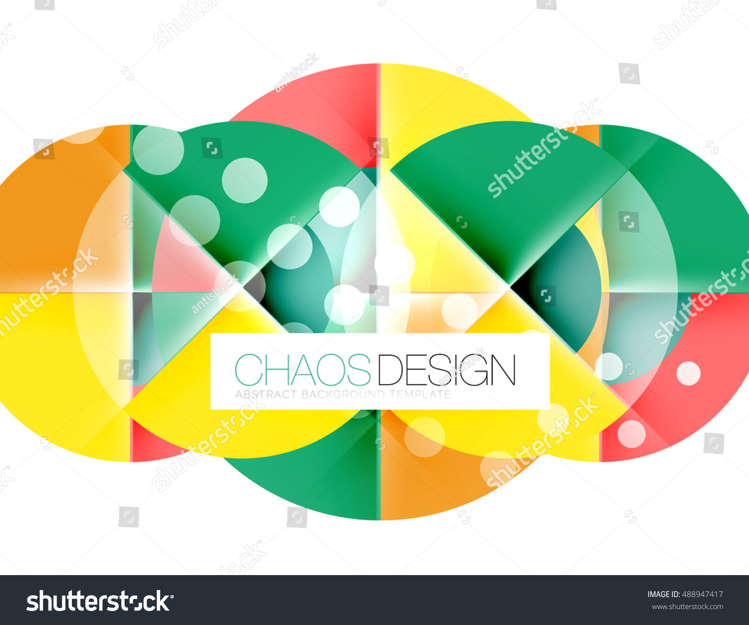 Round Shapes Vector Circle Banner Sample Stock Vector (Royalty Free ...