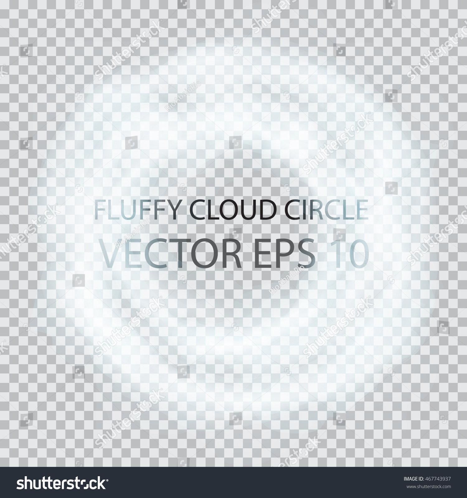 Round Smoke Cloud Frame Vector Illustration Stock Vector (Royalty Free ...