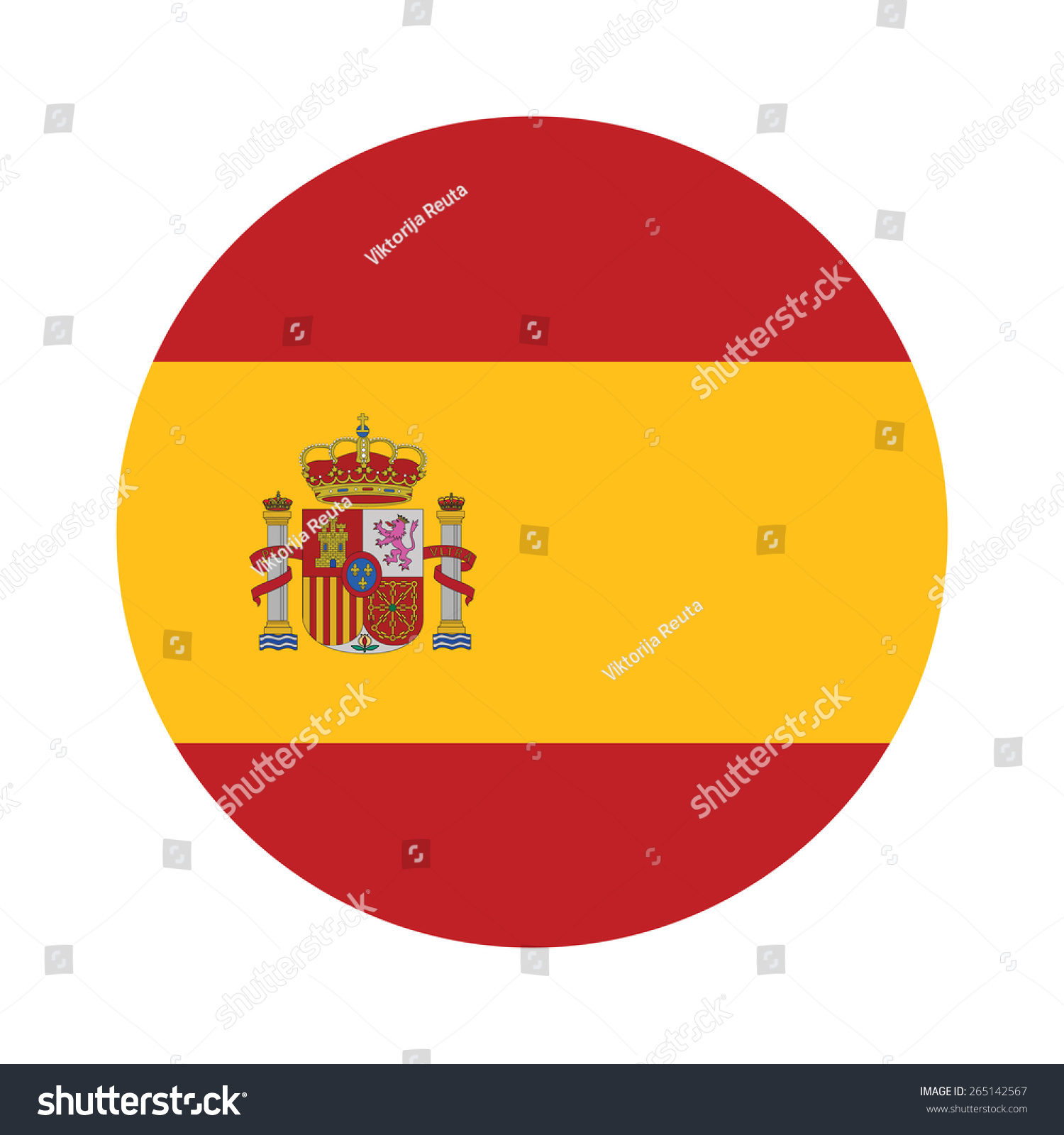 2,543 Spanish flag round Images, Stock Photos & Vectors | Shutterstock