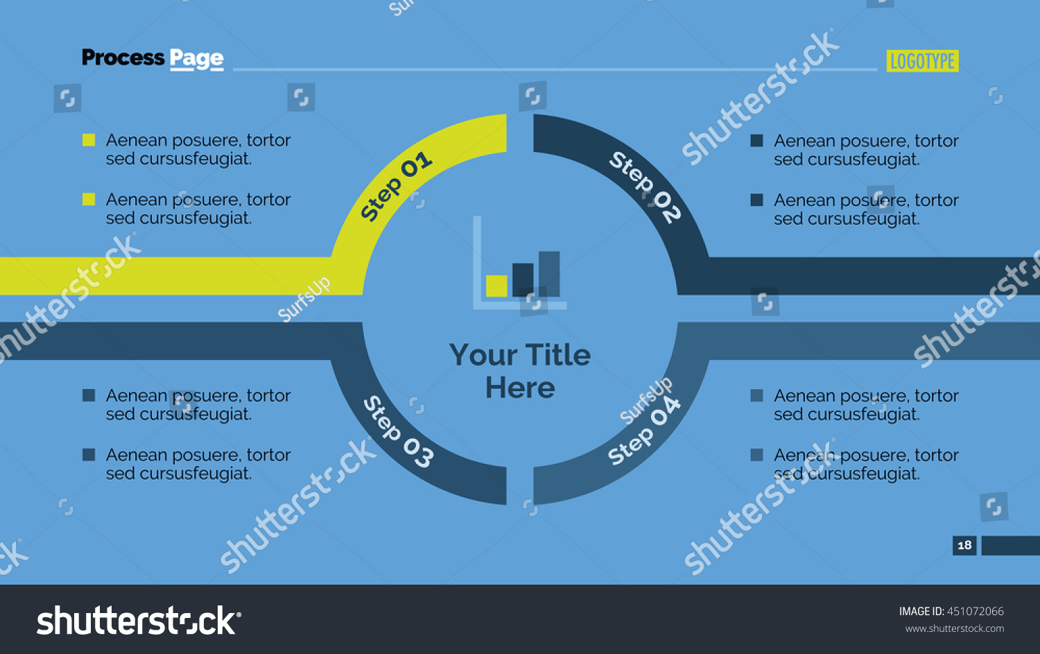 Round Timeline Slide Template Stock Vector (Royalty Free) 451072066