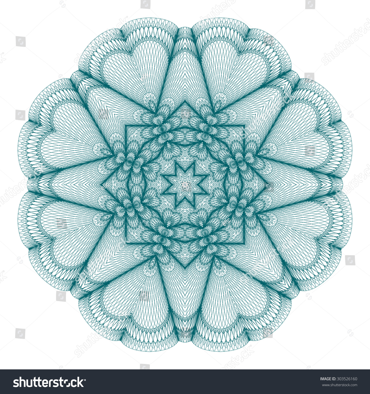 Round Vector Element Certificate Money Design Stock Vector (Royalty ...