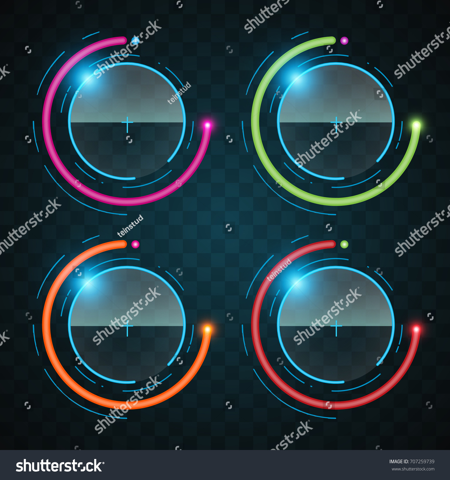 Rounded Banner Design Stock Vector (Royalty Free) 707259739 | Shutterstock