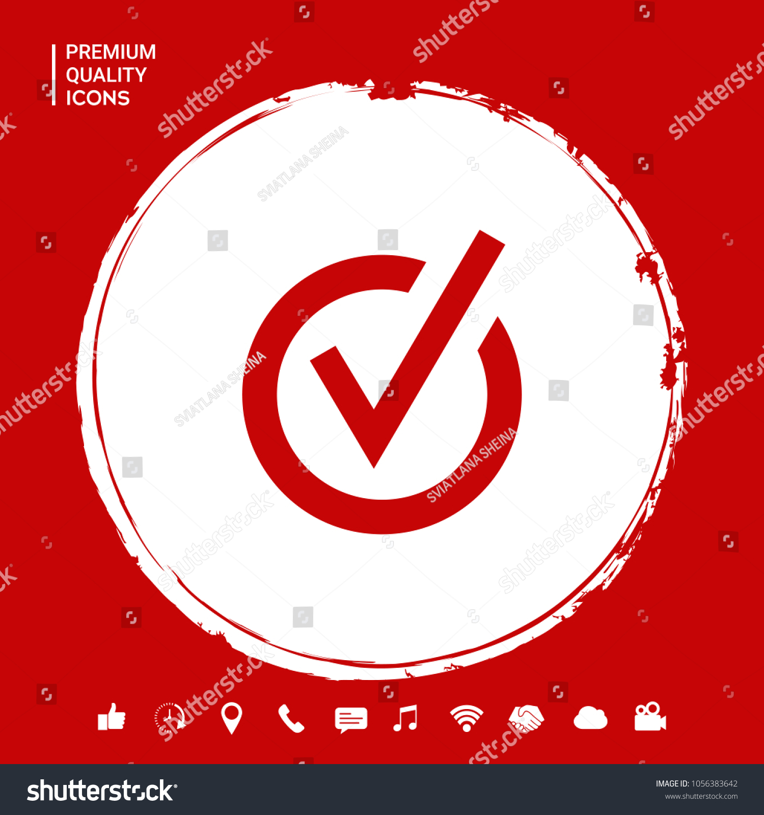 Rounded Check Mark Icon Stock Vector (Royalty Free) 1056383642 ... Rounded Check Mark Icon Stock Vector (Royalty Free) 1056383642 ...