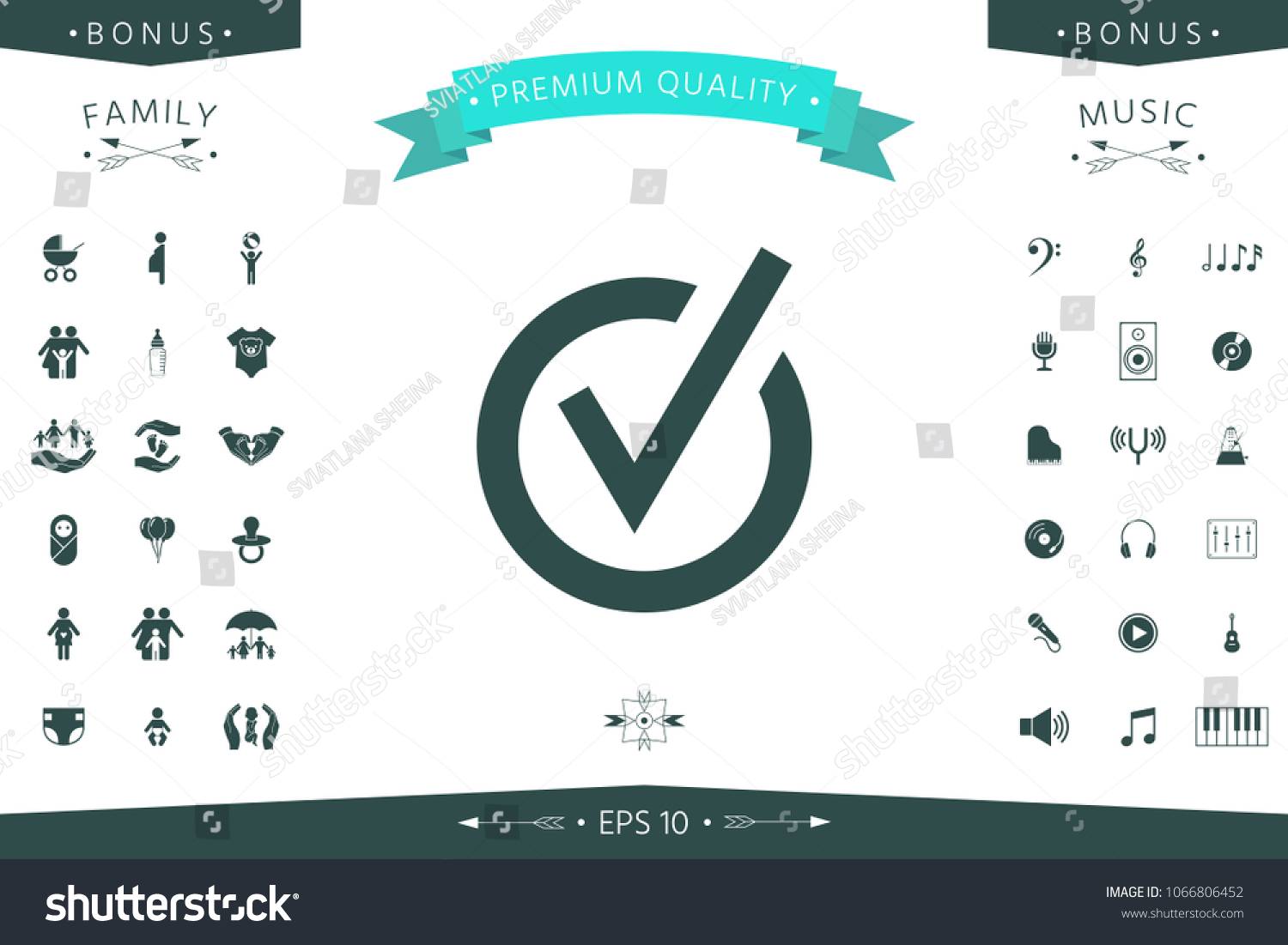 Rounded Check Mark Icon Stock Vector (Royalty Free) 1066806452 ... Rounded Check Mark Icon Stock Vector (Royalty Free) 1066806452 ...