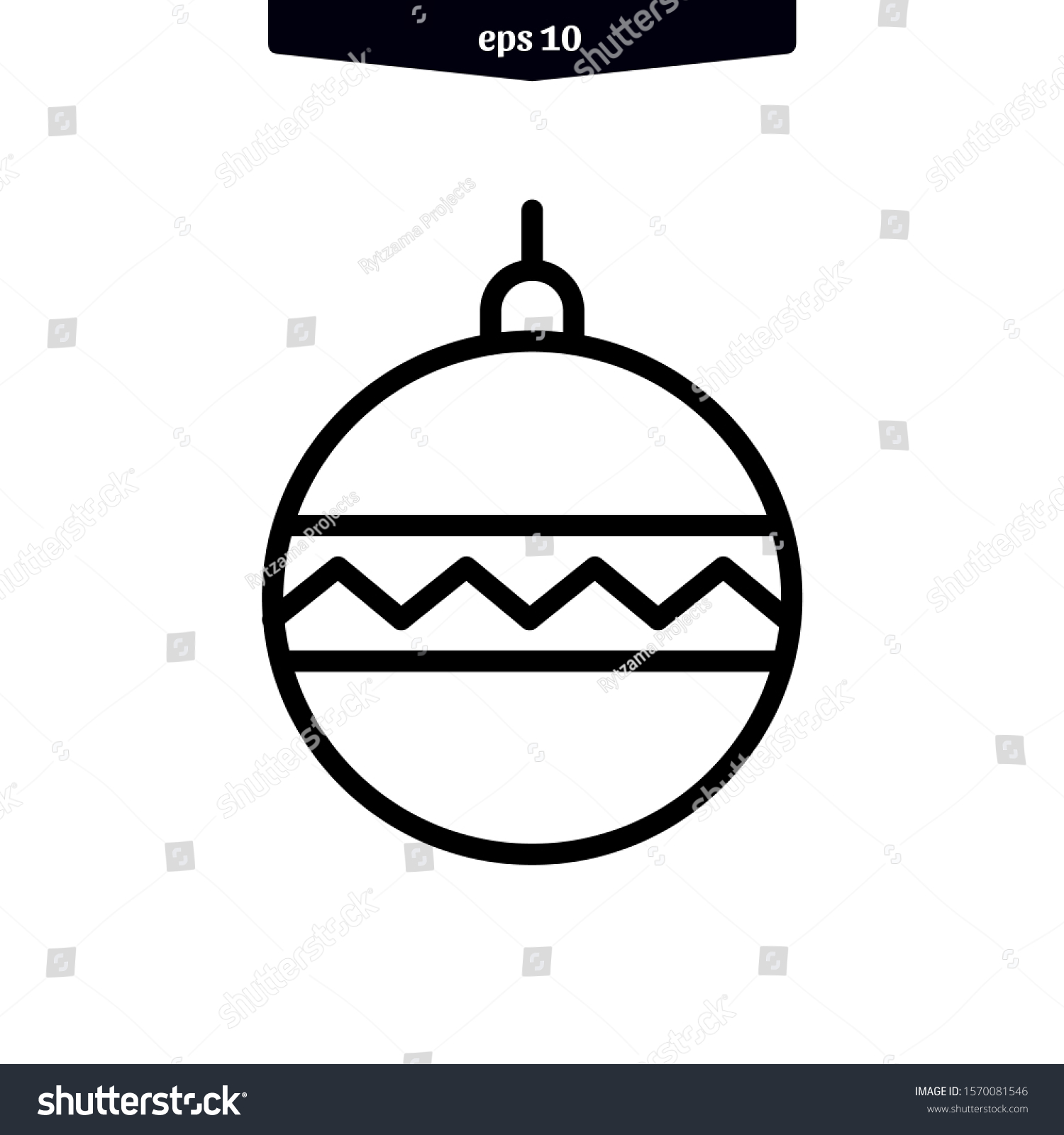 Rounded Glass Ball Icon Vector Stock Vector (Royalty Free) 1570081546 ...