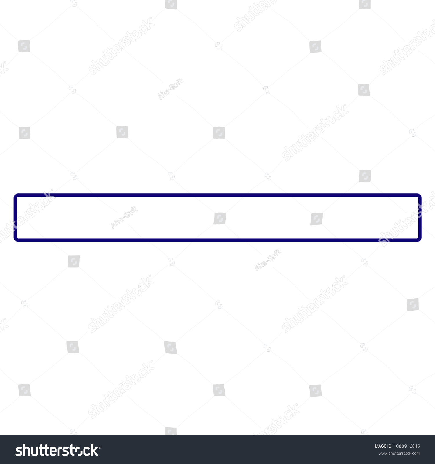 Rounded Rectangle Frame Template Vector Draft 库存矢量图（免版税）1088916845 ...