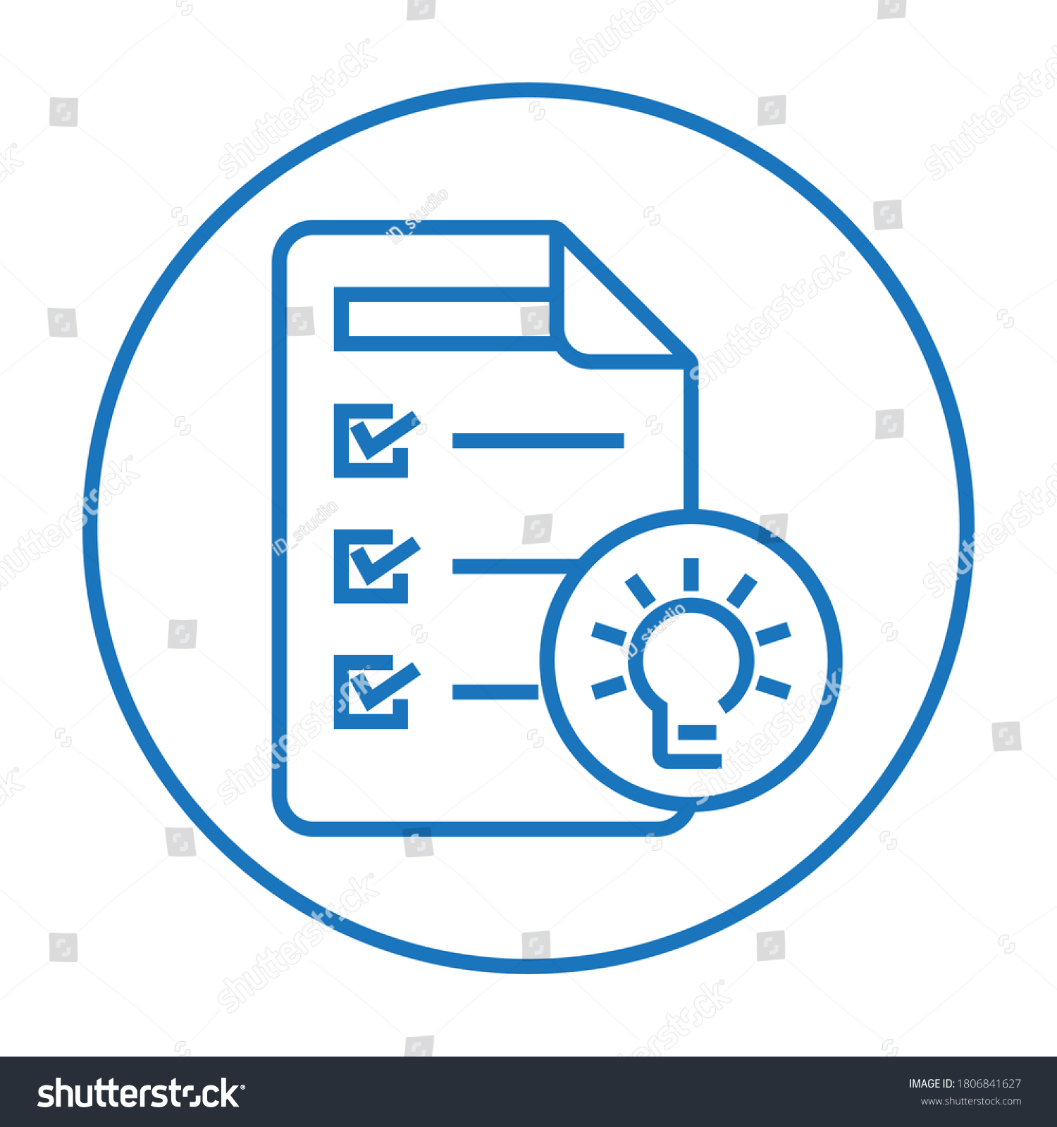 Rounded Hypothesis Icon Basic Assumption Light Stock Vector (Royalty ...