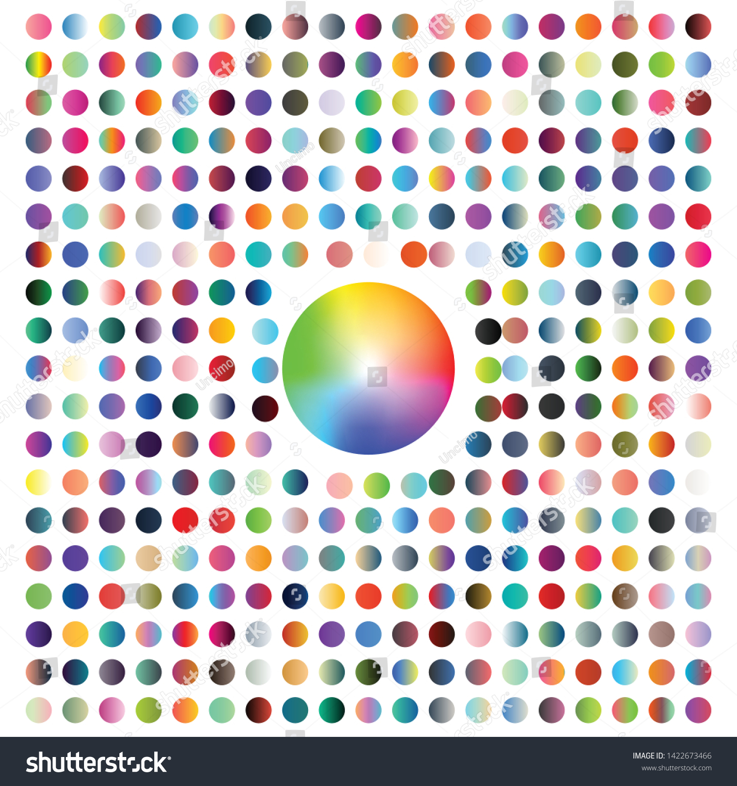 Rounded Ui Gradient Color Swatches Vector Stock Vector (Royalty Free ...