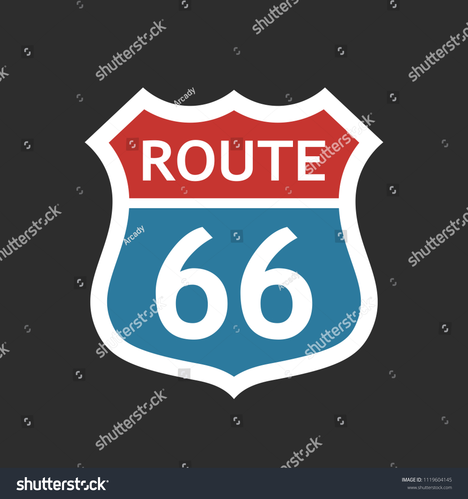781 Route 66 logo Images, Stock Photos & Vectors | Shutterstock