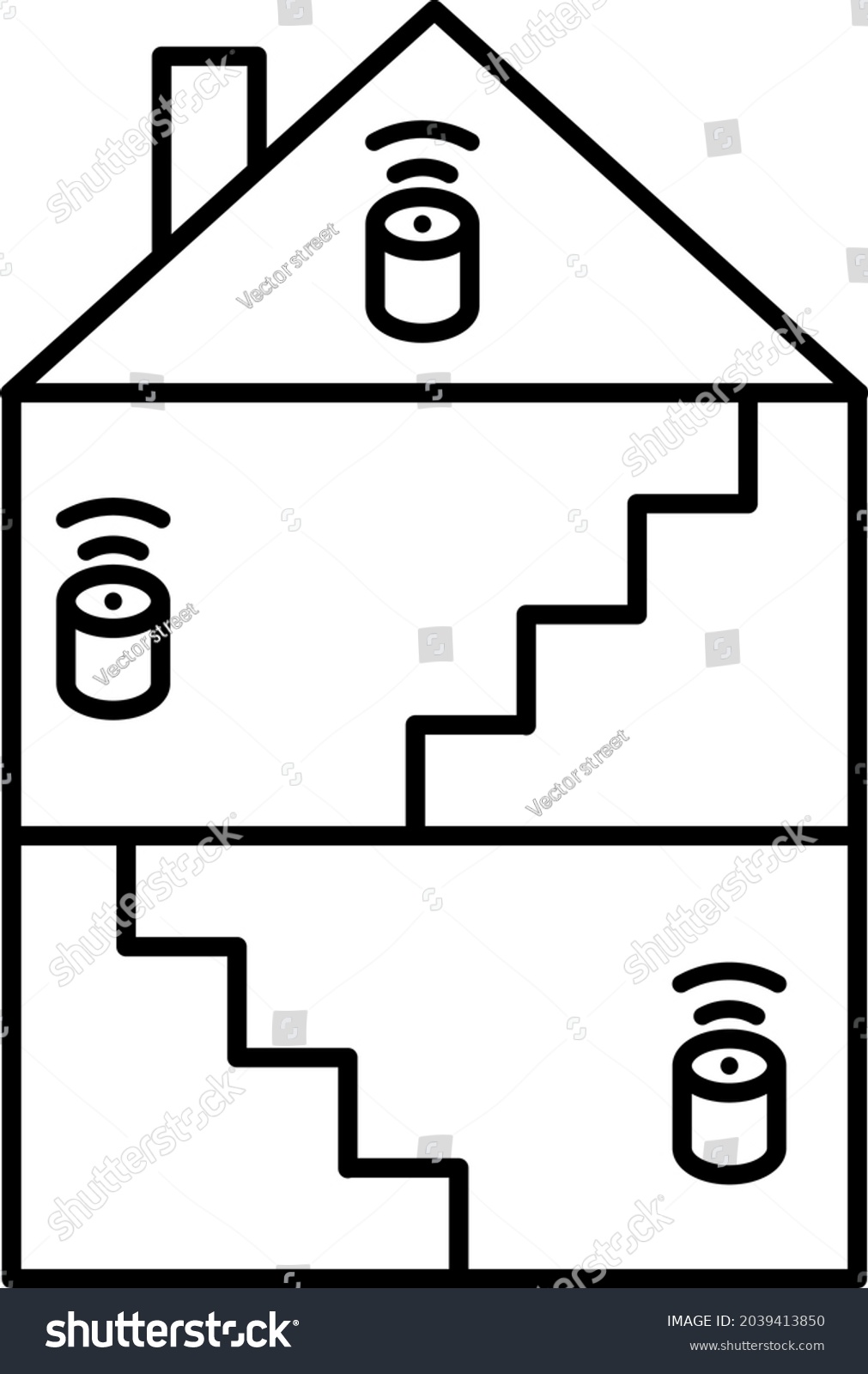 Router Mesh Icon Vector Illustration Stock Vector (Royalty Free ...
