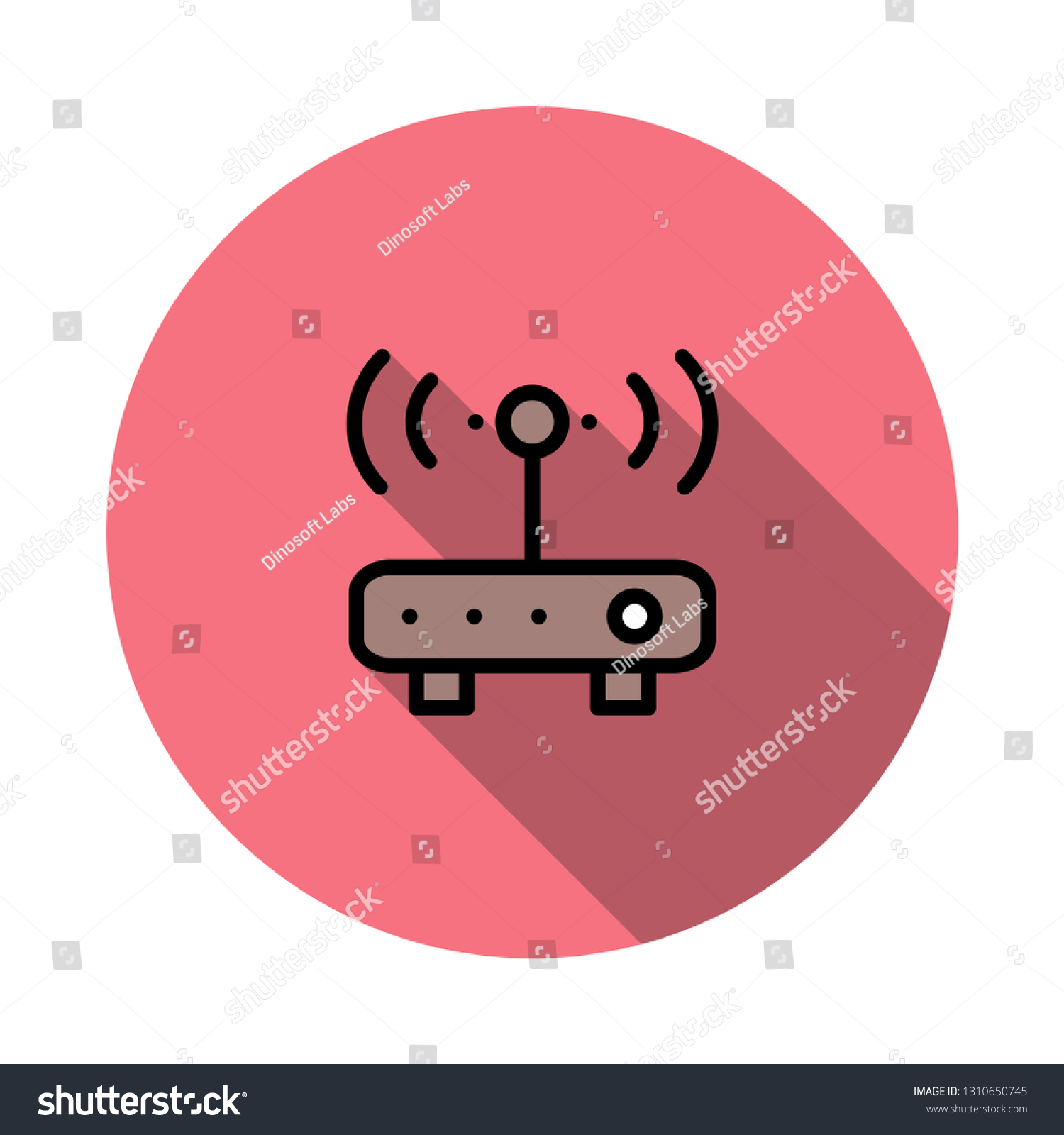 Router Modem Antenna Stock Vector (Royalty Free) 1310650745