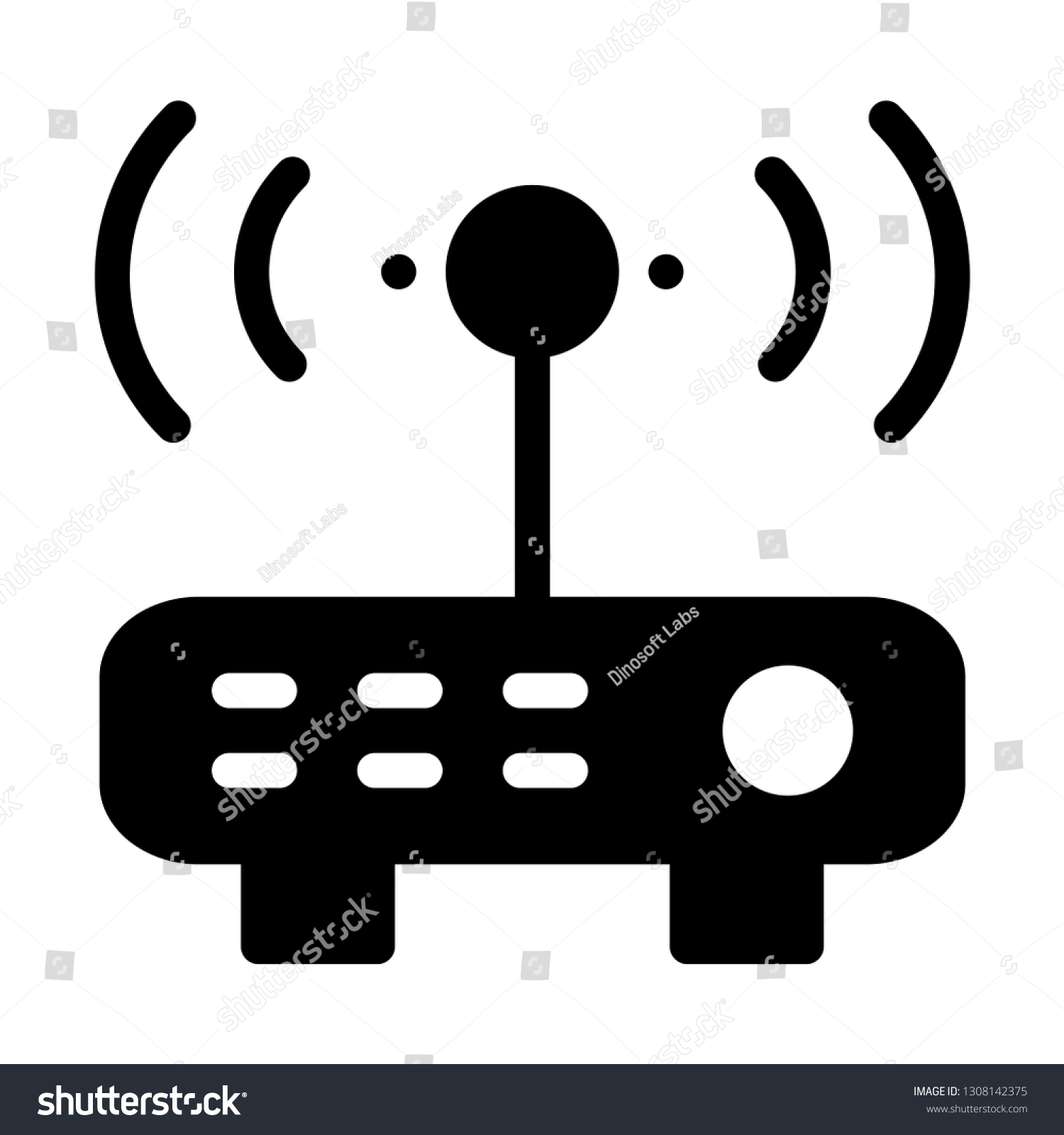 Router Modem Signal Stock Vector (Royalty Free) 1308142375