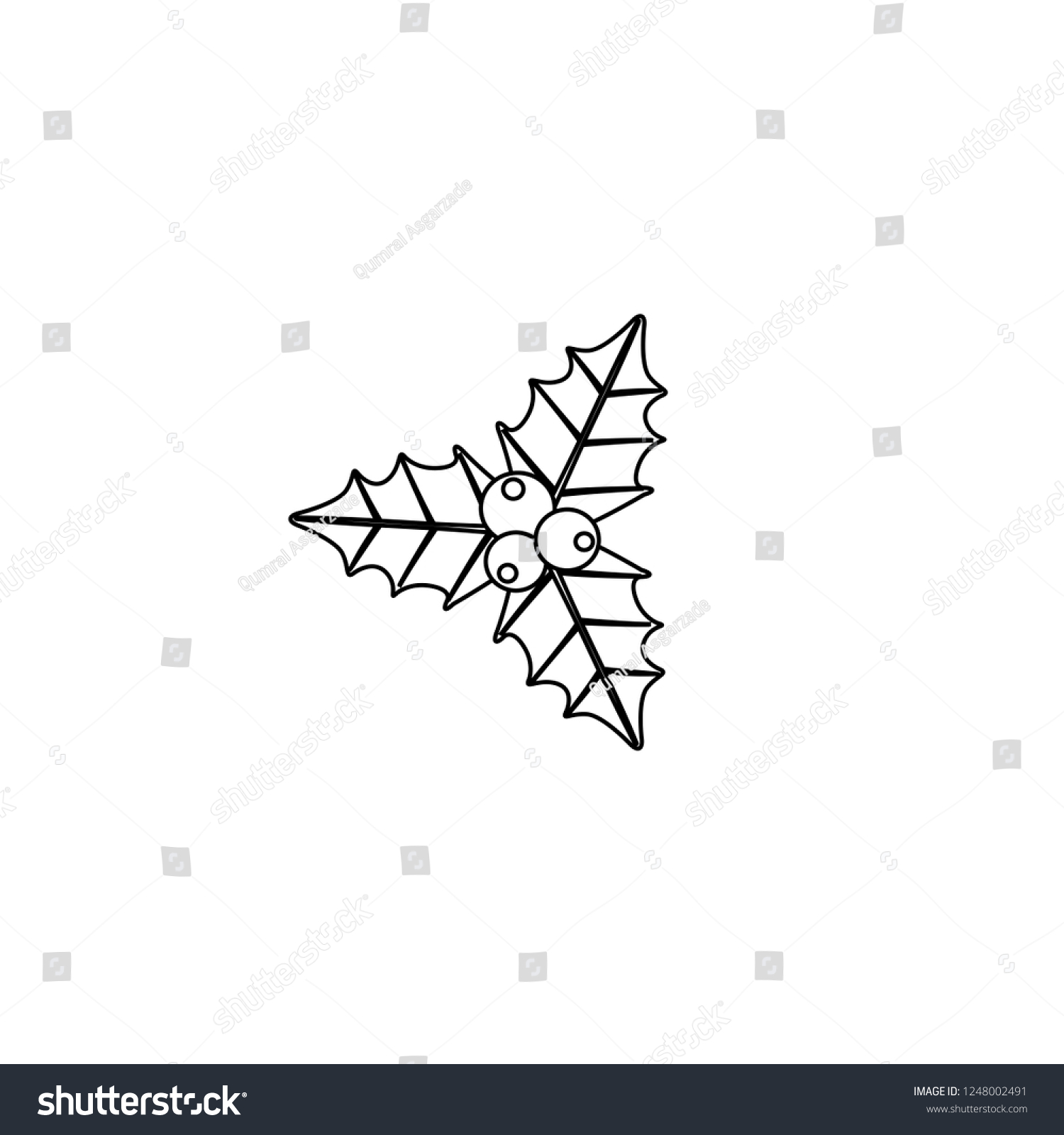 Rowan Leaf Icon Stock Vector (Royalty Free) 1248002491 | Shutterstock