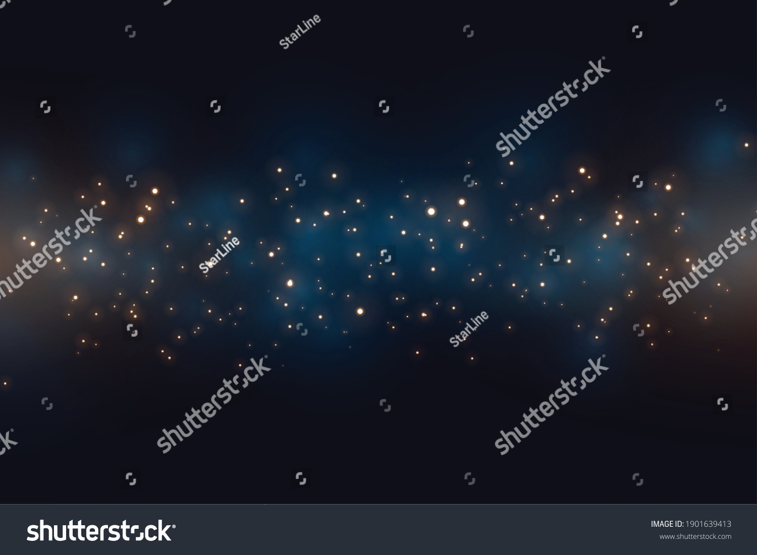 Royal Blue Background Sparkles Light Effect Stock Vector (Royalty Free ...