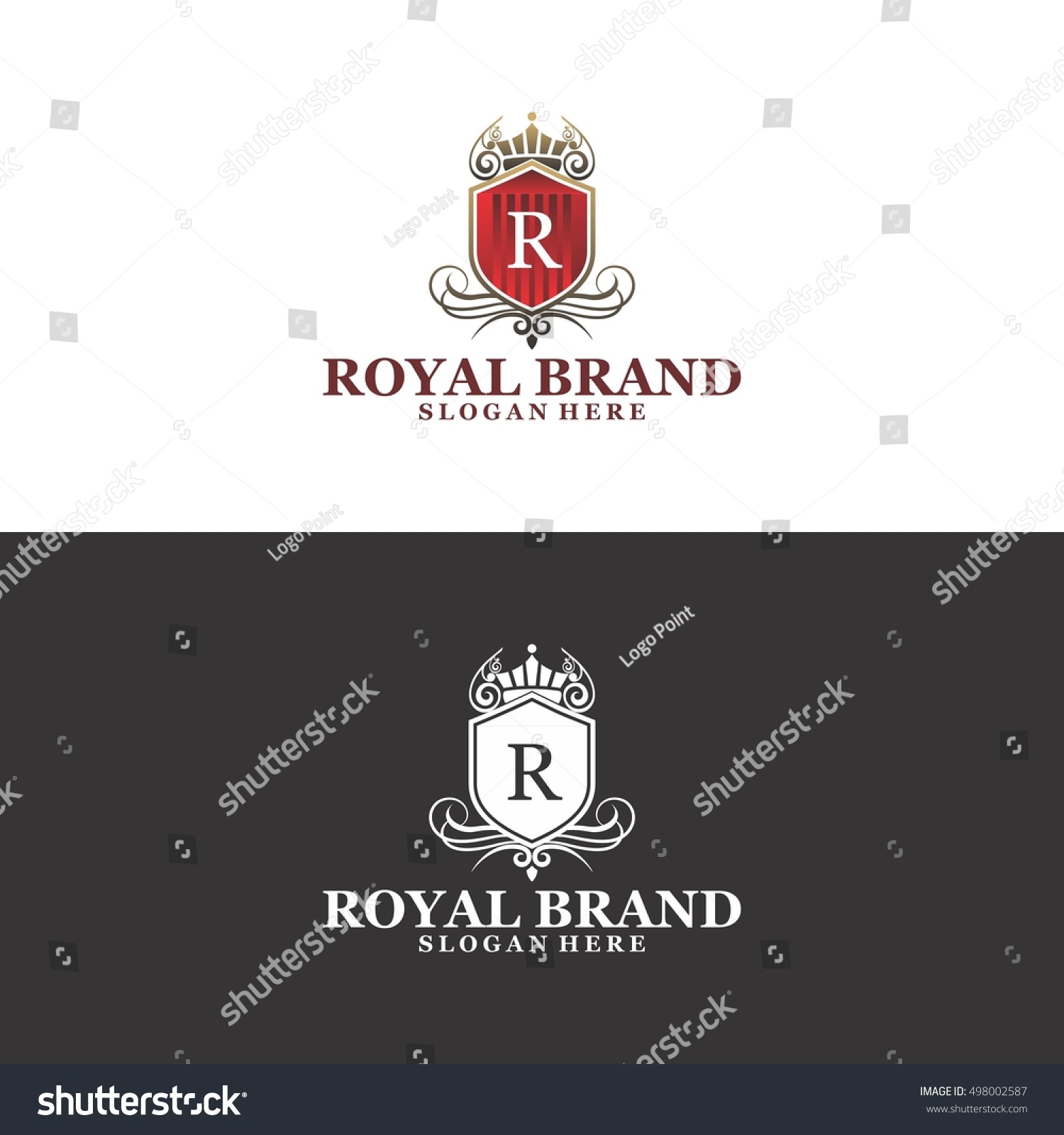 Royal Brand Logo Vector Stock Vector (Royalty Free) 498002587 ...
