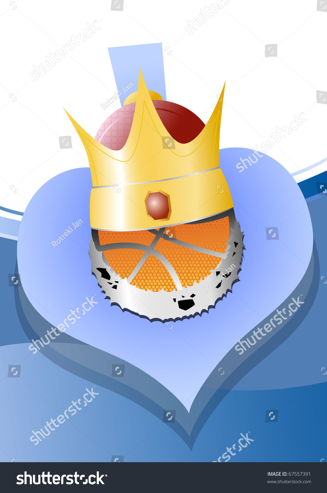 Royal Crown Vector Basketball: vetor stock (livre de direitos) 67557391 ...