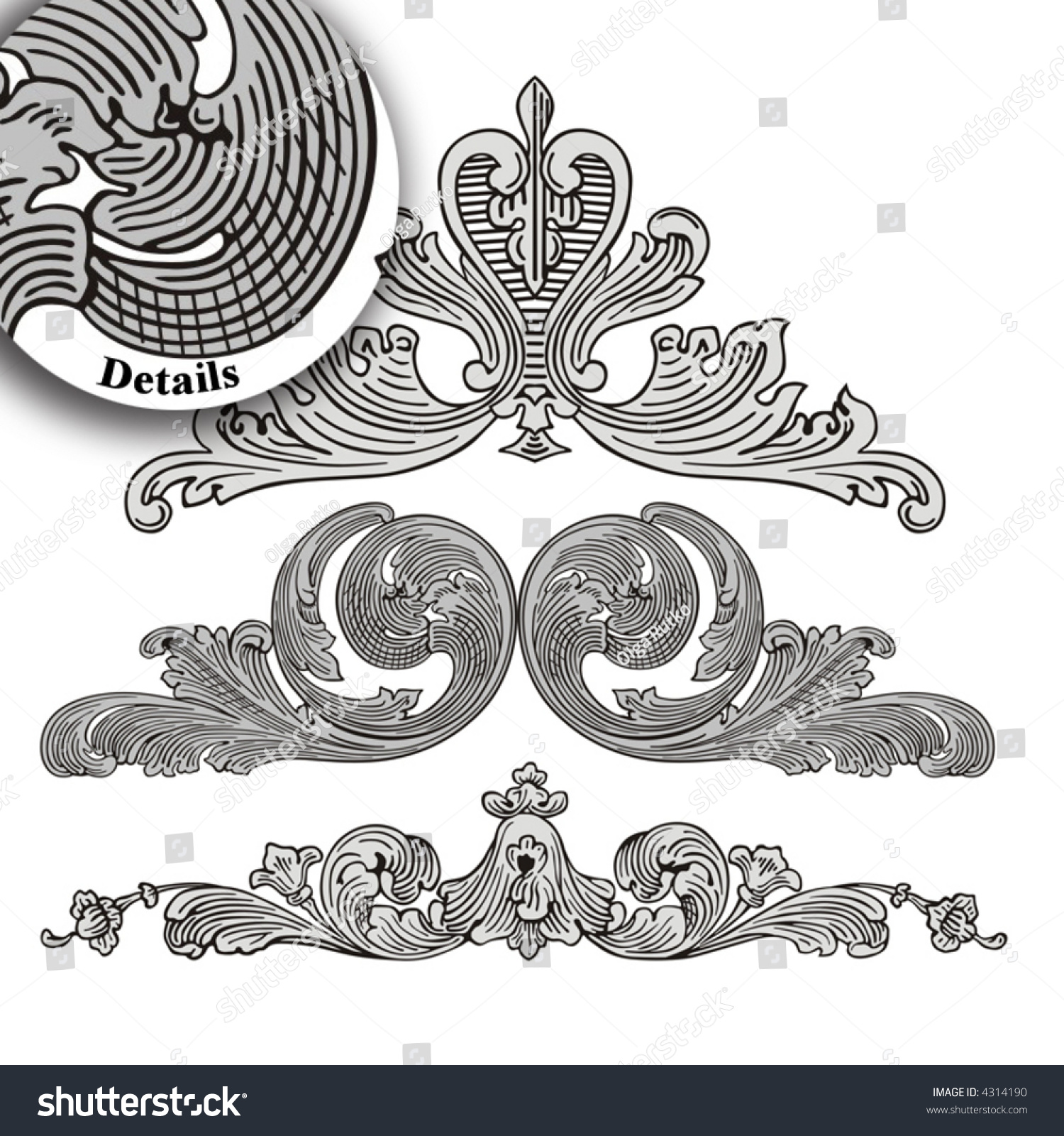 Royal Decoration Vector Stock Vector (Royalty Free) 4314190