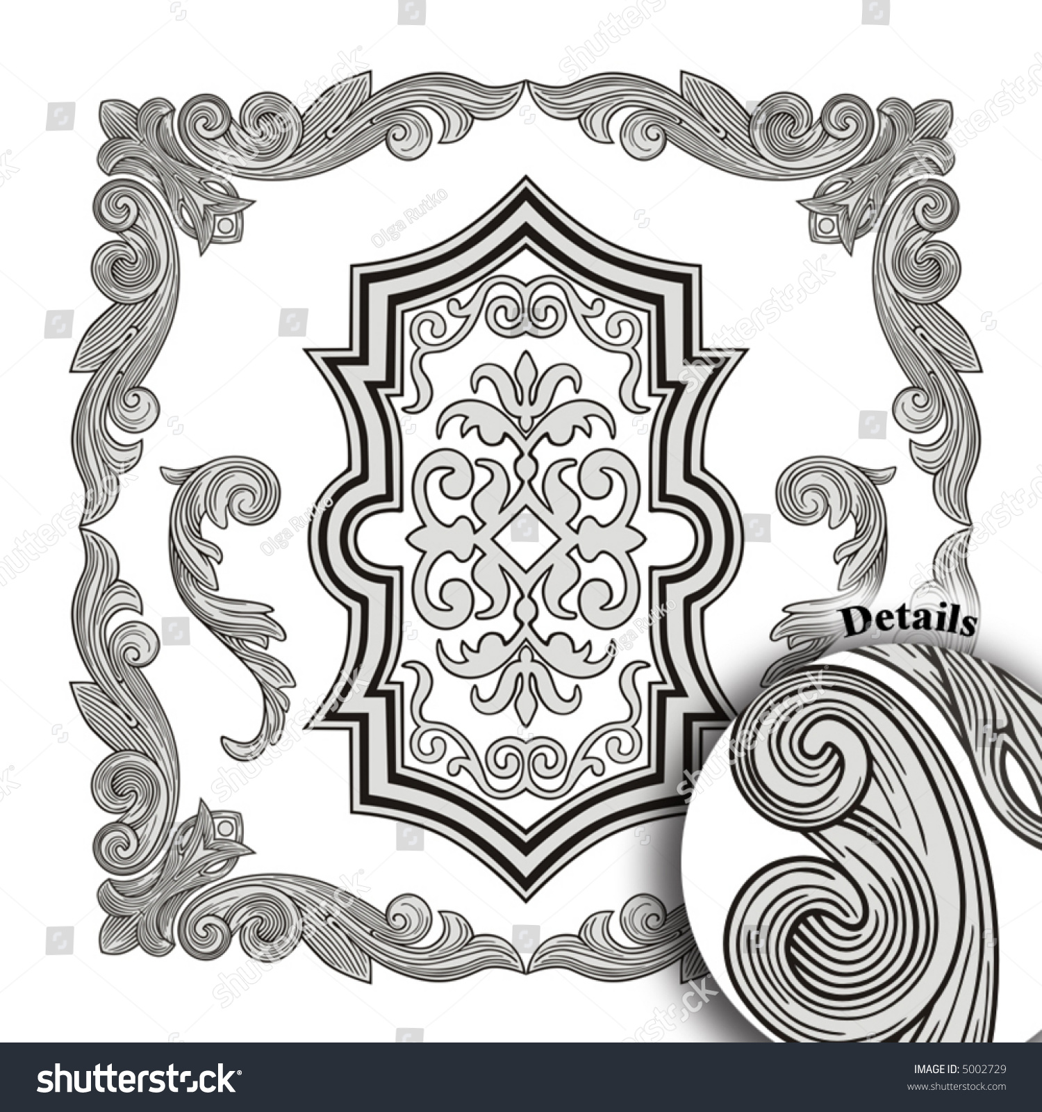 Royal Decoration Vector Stock Vector (Royalty Free) 5002729