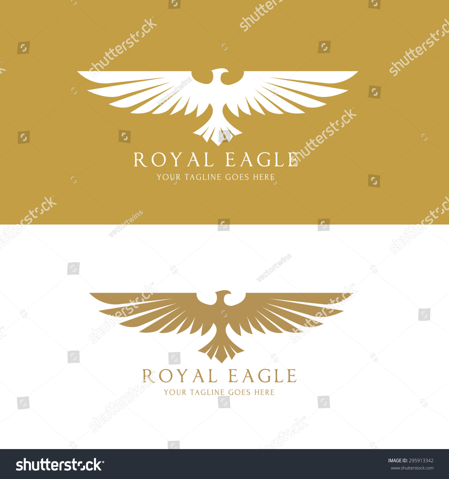 Royal Eagle Logo Template Stock Vector (Royalty Free) 295913342 ...