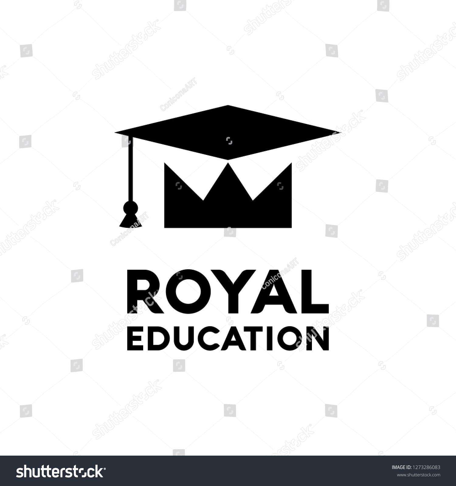 Royal Education Logo: vector de stock (libre de regalías) 1273286083 ...